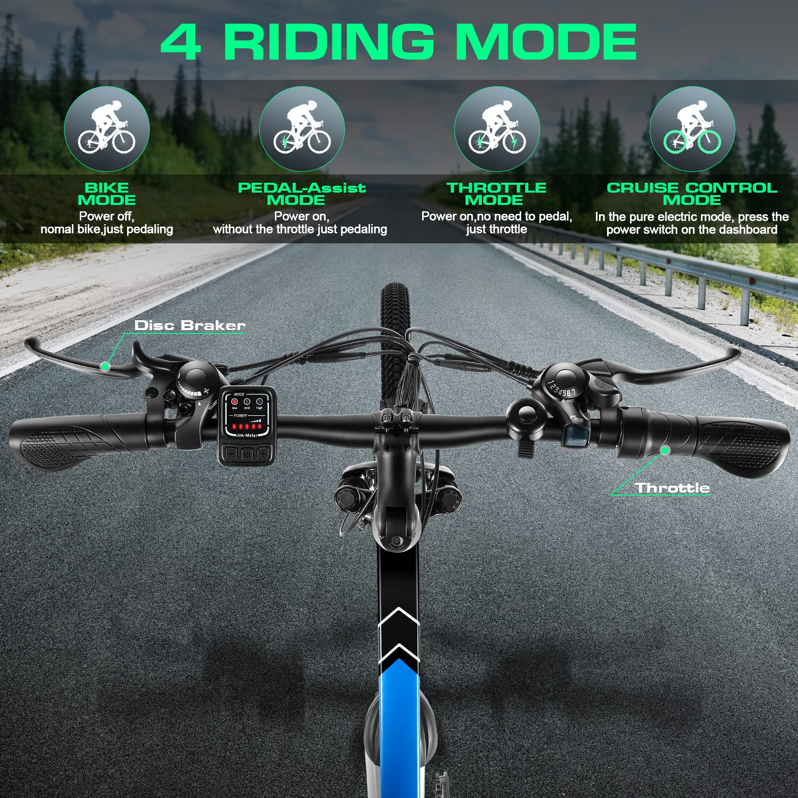 Snapklik.com : Vivi Electric Bike For Adults, 500W Ebike 26 Electric ...