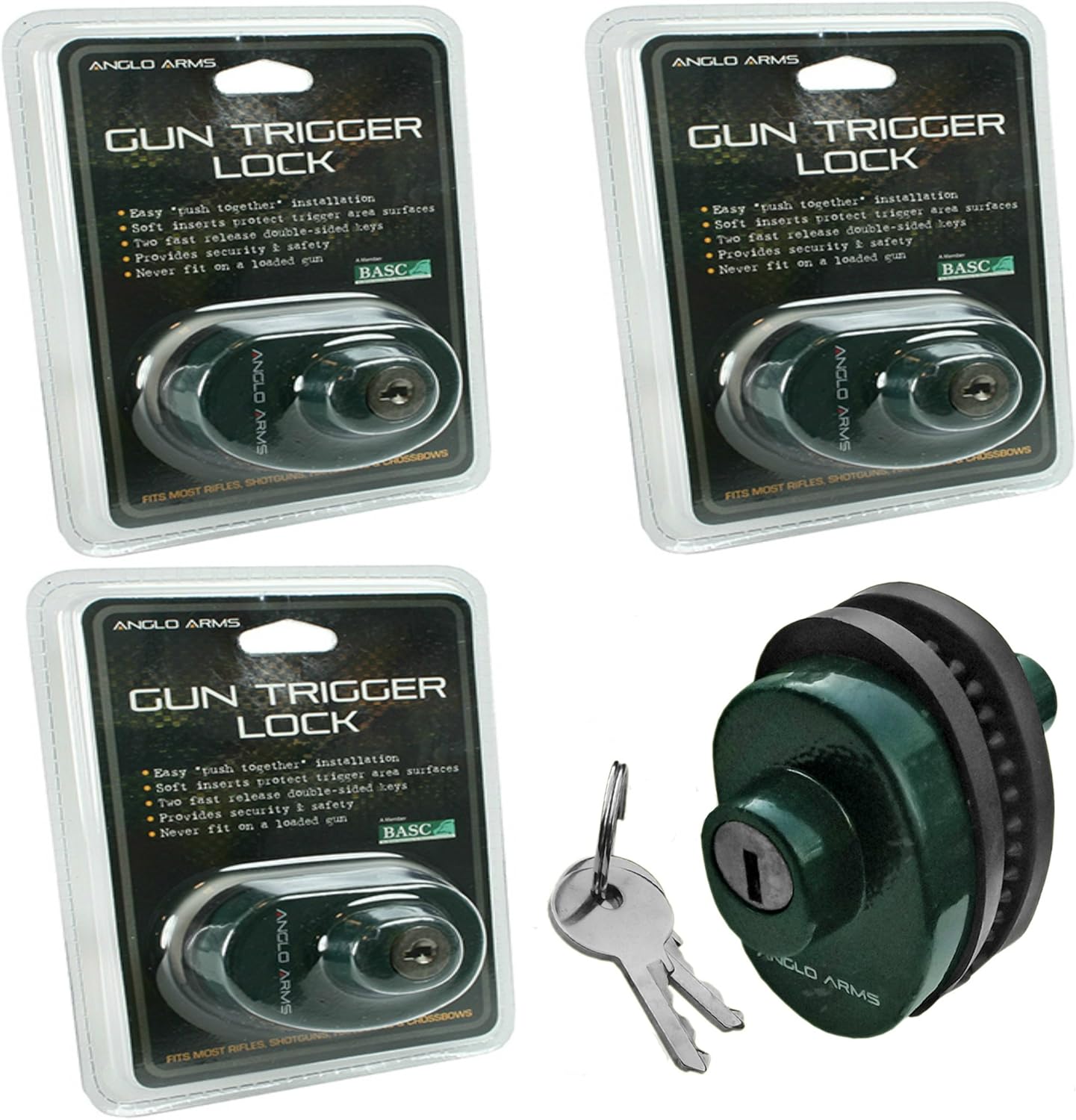 Anglo Arms Trigger Lock - Green, One Size : Amazon.co.uk: Sports & Outdoors