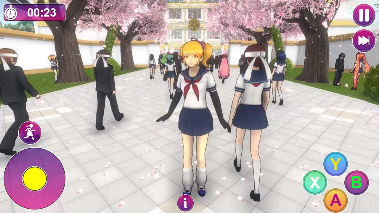 Anime School Girl Life Simulator 3D Games 2024: My Anime Yandere School ...