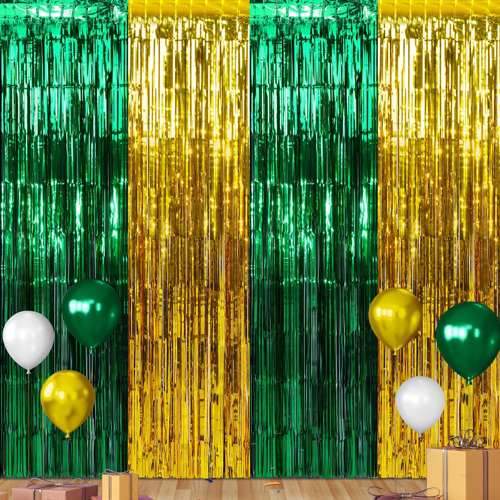 Amazon.com : 6Pack 3.3Ft x 6.6Ft Graduation Foil Fringe Curtain ...