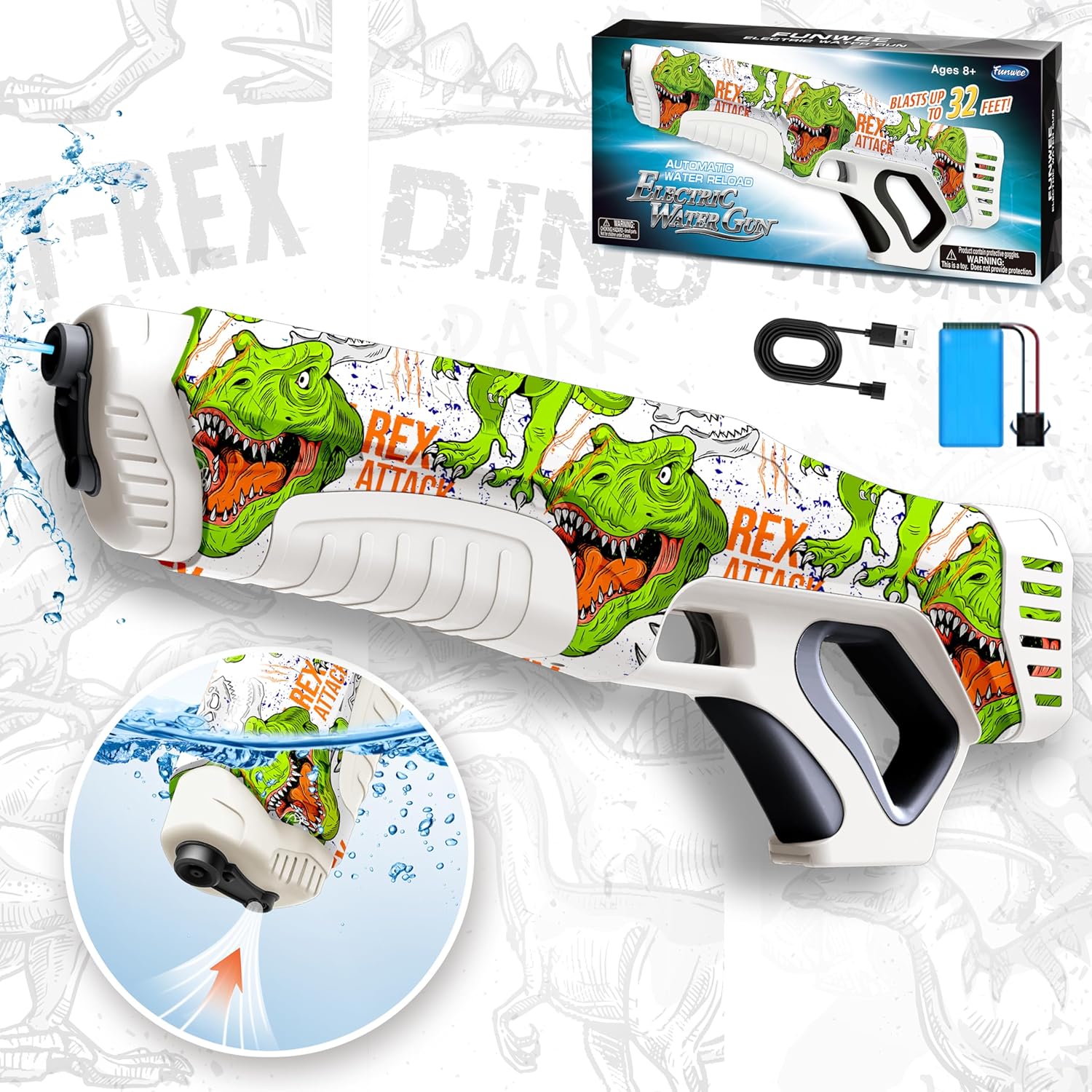 Amazon.com: Funwee Electric Water Guns for Adults & Kids, Automatic ...