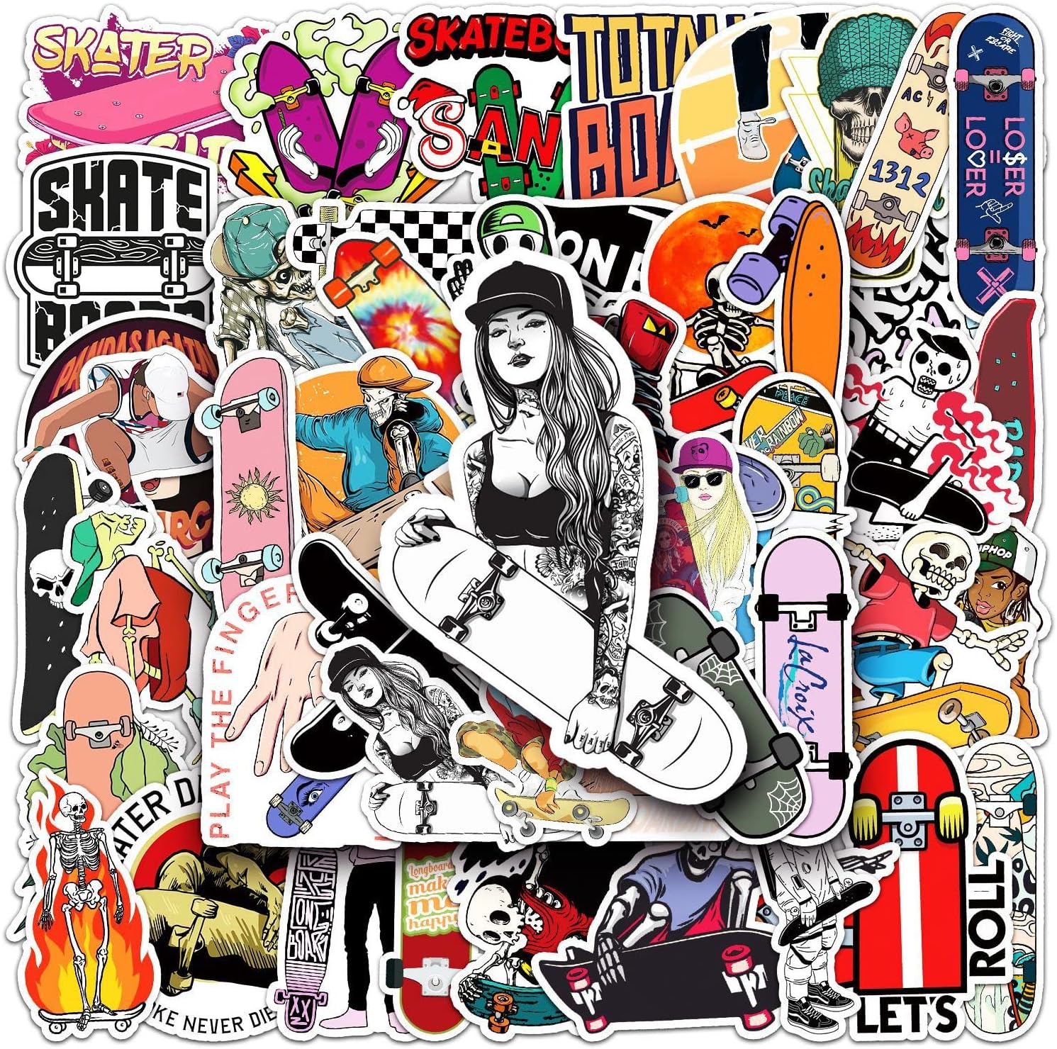 Amazon.com - Thrasher Magazine Skateboard Sticker Skate and Destroy ...