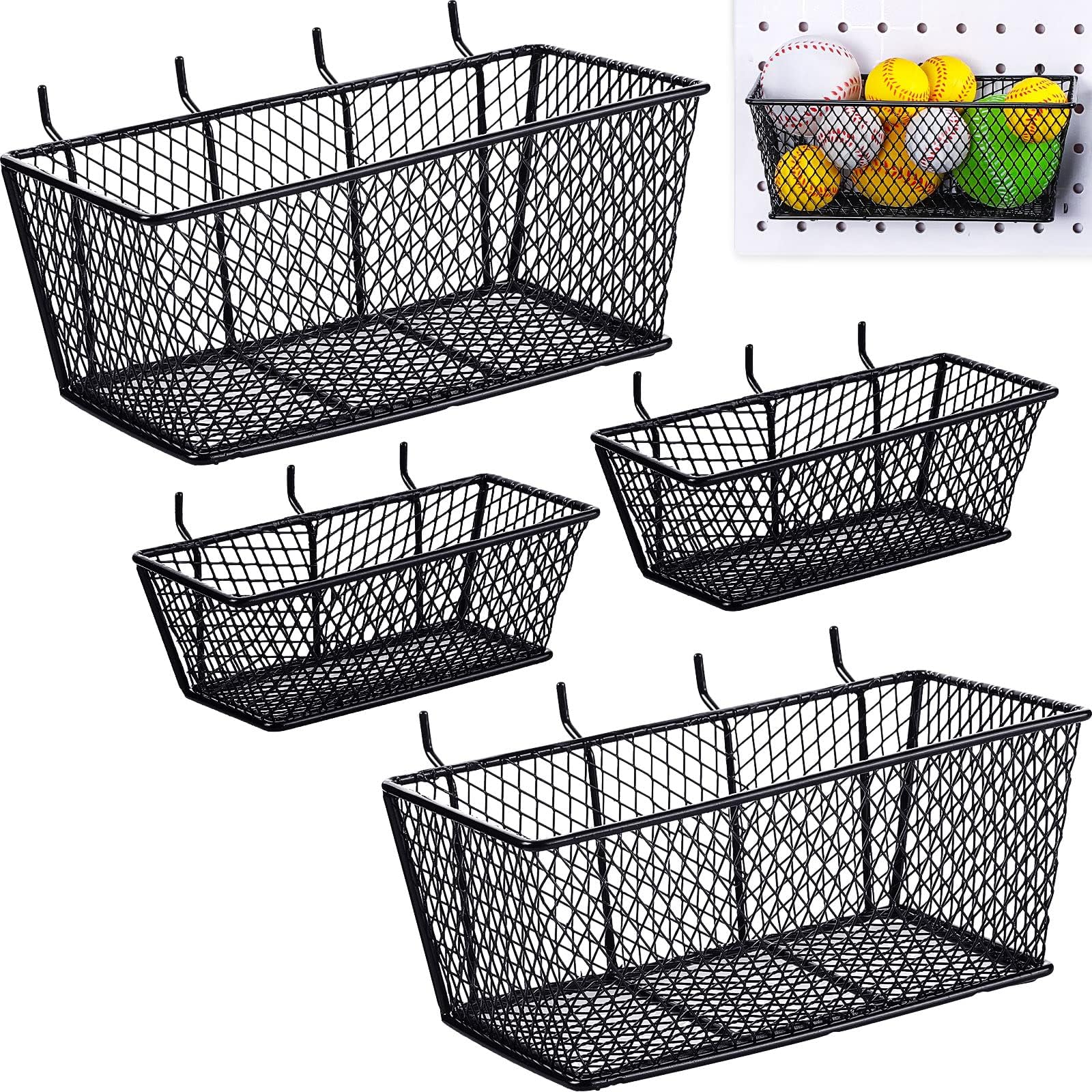 Amazon.com: Inbagi 4 Pcs Pegboard Organizer Accessories 2 Sizes ...