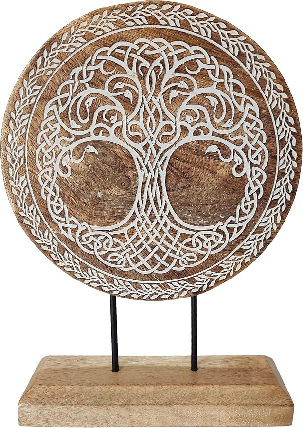 Amazon.com: VANIYA CRAFTS® Wooden Carved Handmade Tree of Life Engraved ...