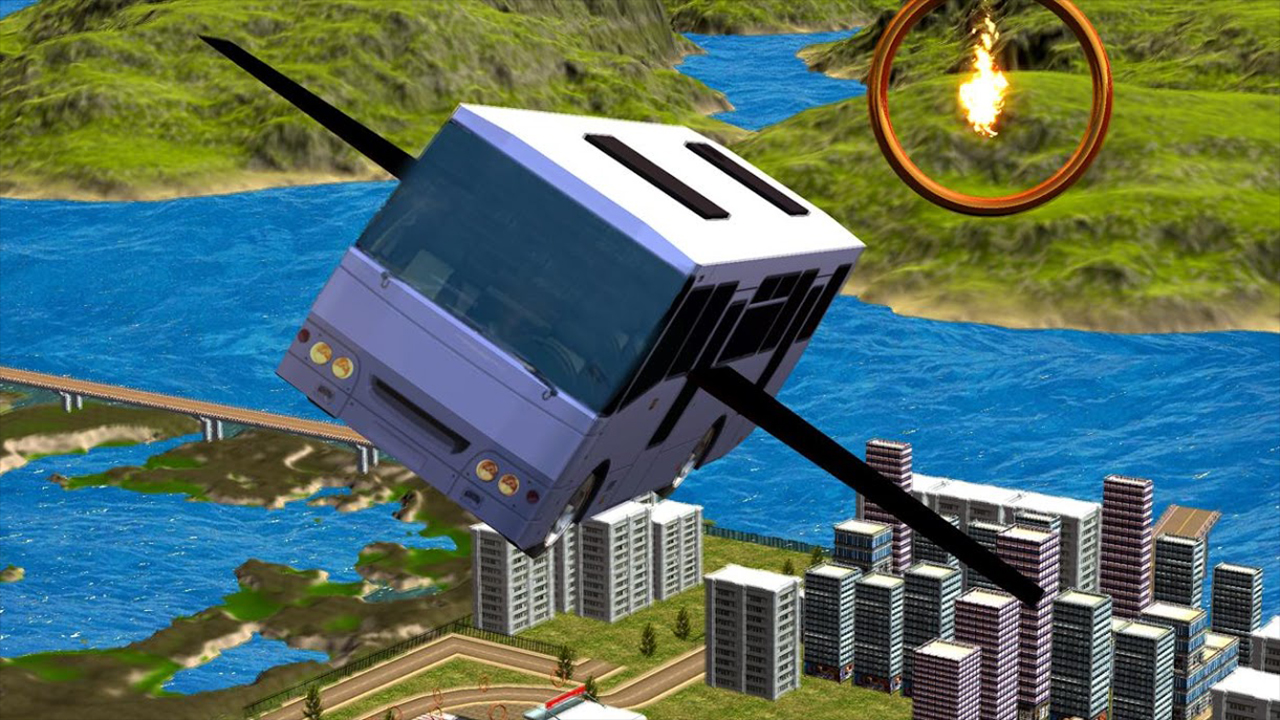 Transport Flying Bus In Mega City Euro Coach Driver Adventure 3D: Pilot ...