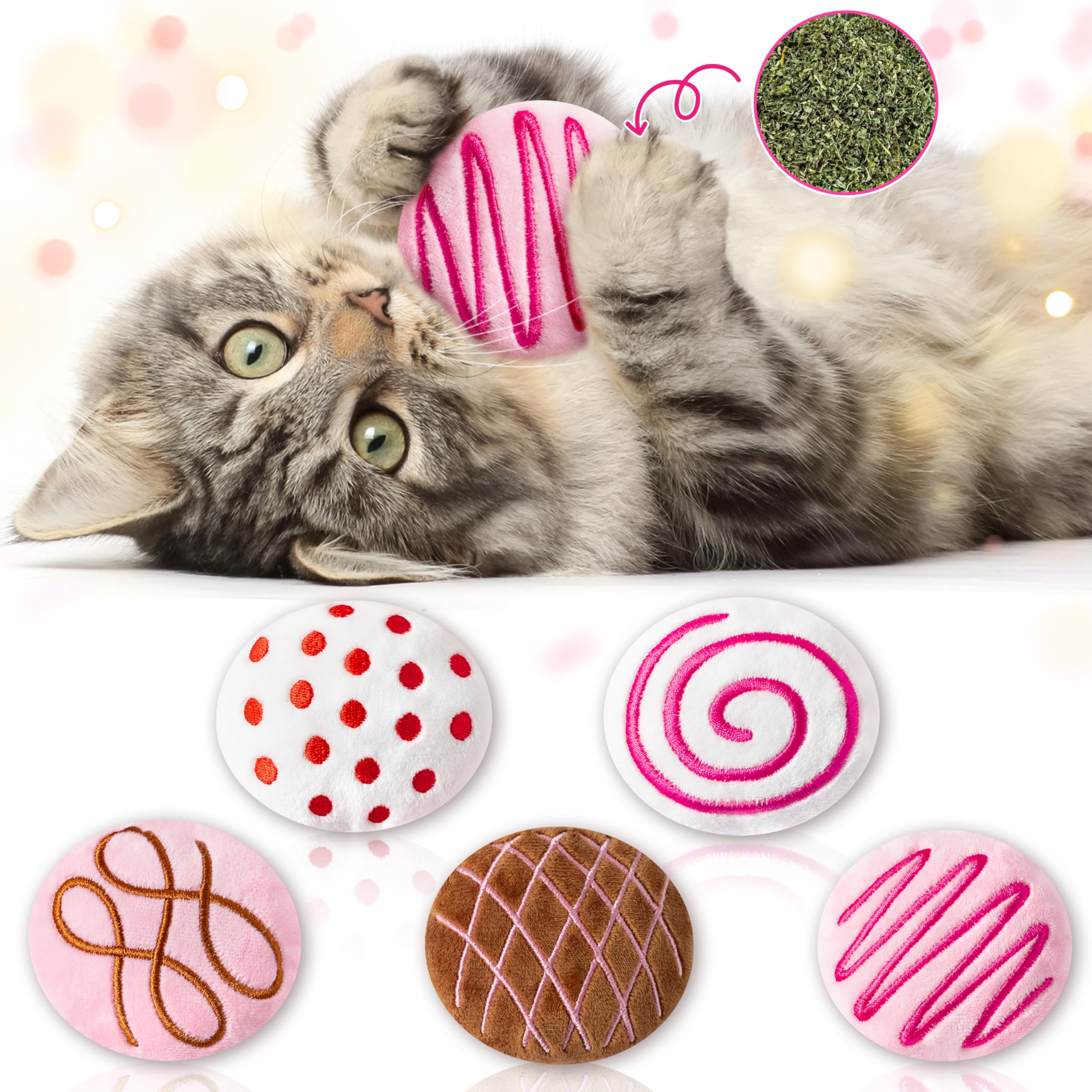 Amazon.com : MALLMALL6 Catnip Toys for Cat - 5Pcs Chocolate Truffles ...