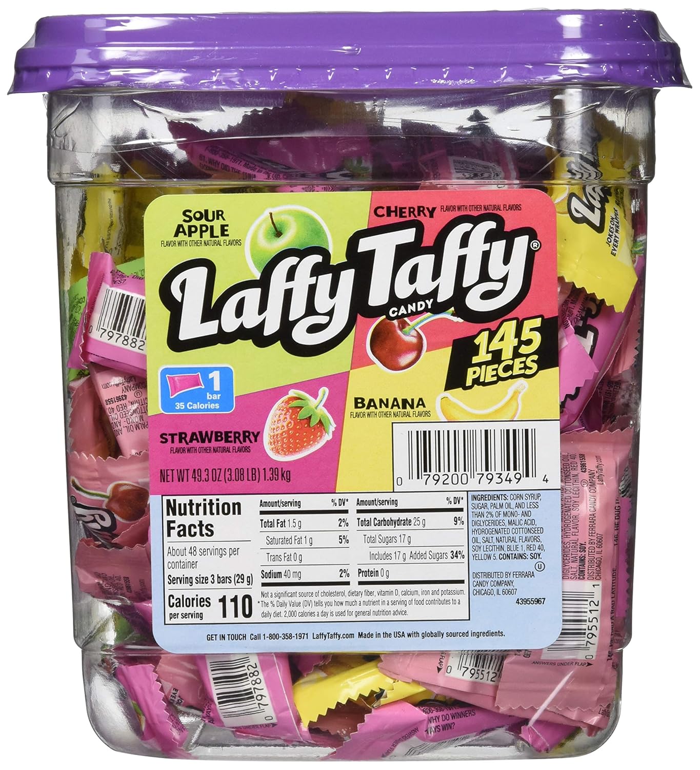 Amazon.com : Laffy Taffy Assorted Taffy Chews, 145 Count : Everything Else