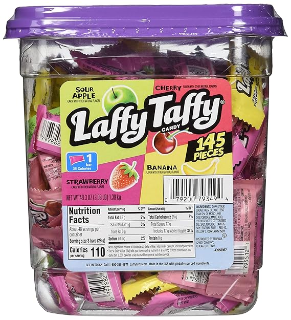 Amazon.com : Laffy Taffy Assorted Taffy Chews, 145 Count : Everything Else