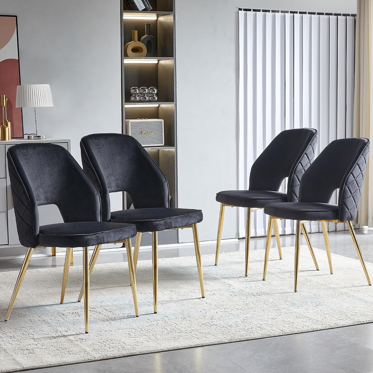 Amazon.com: Homedot Dining Chair Set of 4,Modern Upholstered Dining ...
