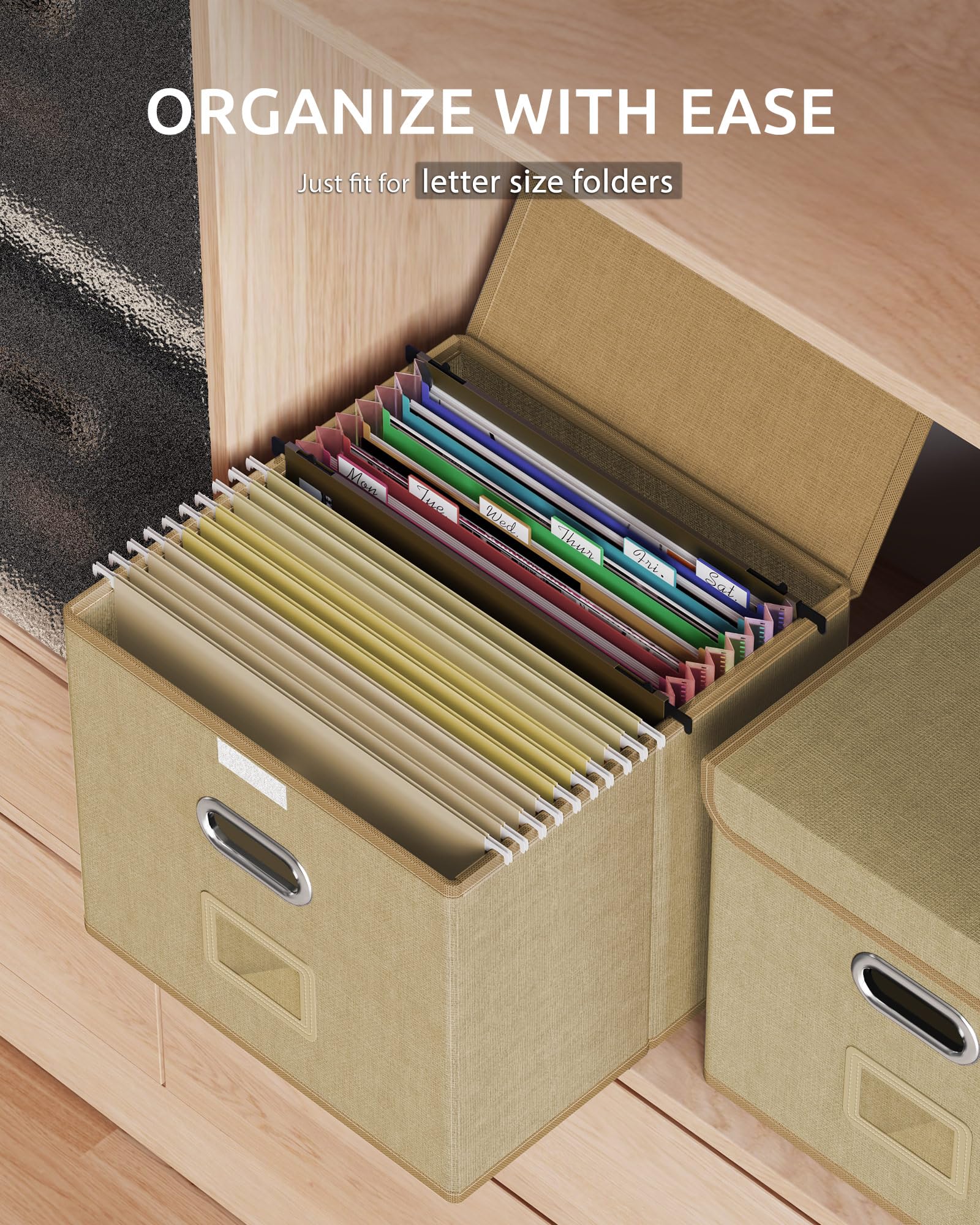 Snapklik.com : Oterri Collapsible File Organizer Box