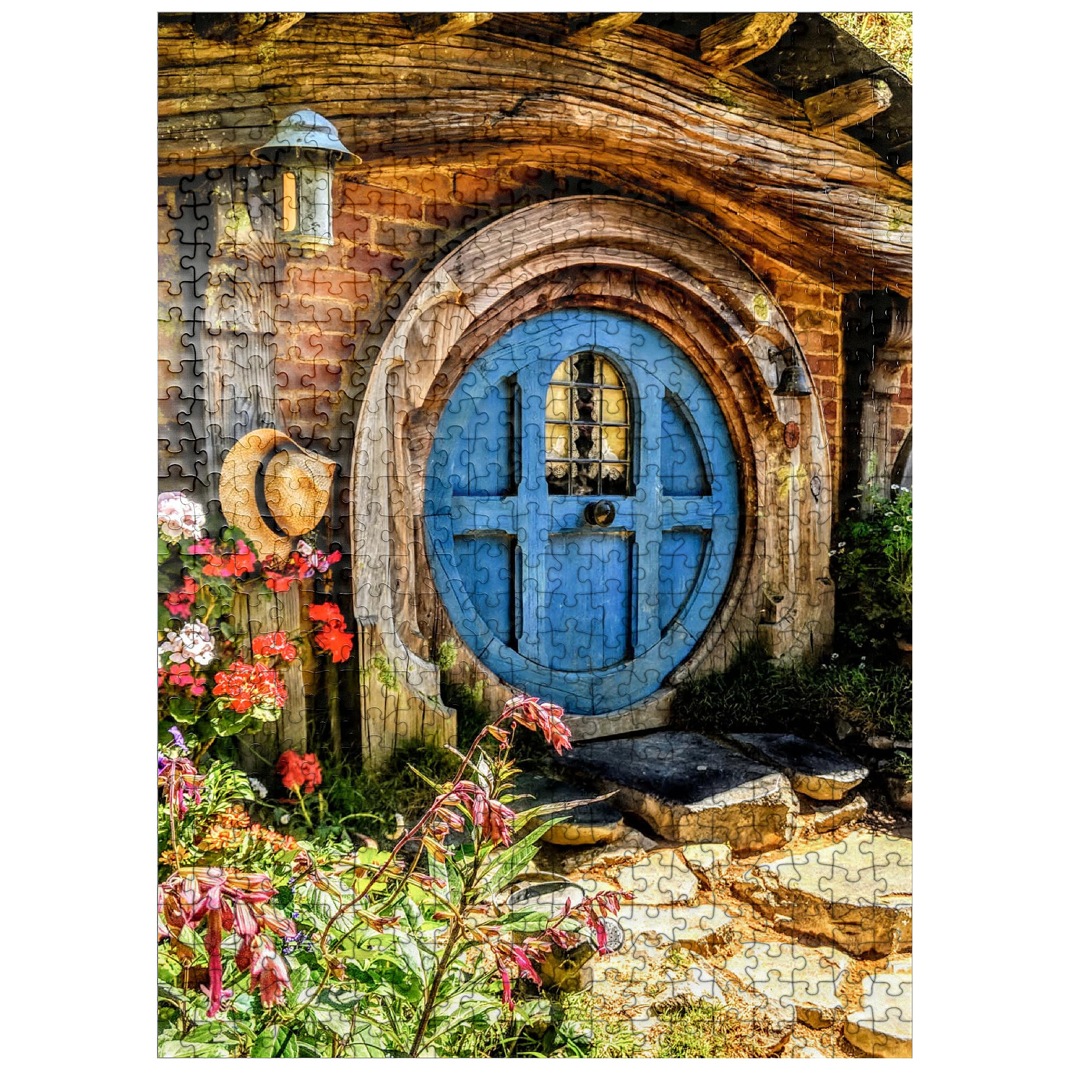 Amazon.com: MyPuzzle Hobbit House in Hobbiton, New Zealand - Premium ...