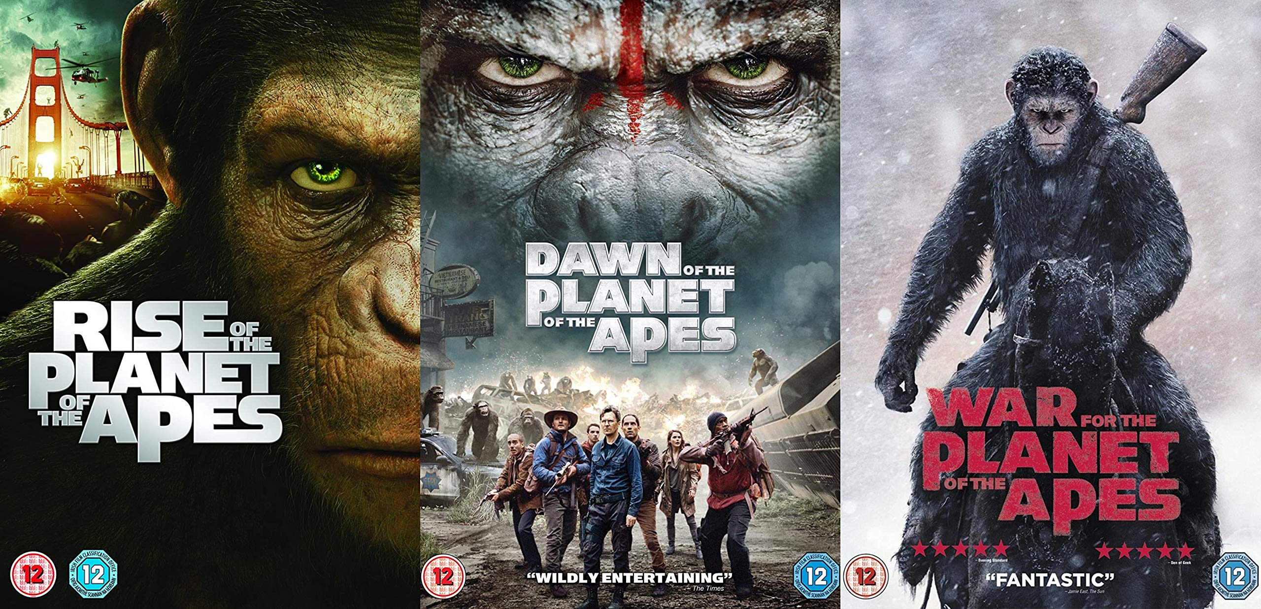 Planet Of The Apes 3 Movie Collection Rise Of Planet | Desertcart Angola
