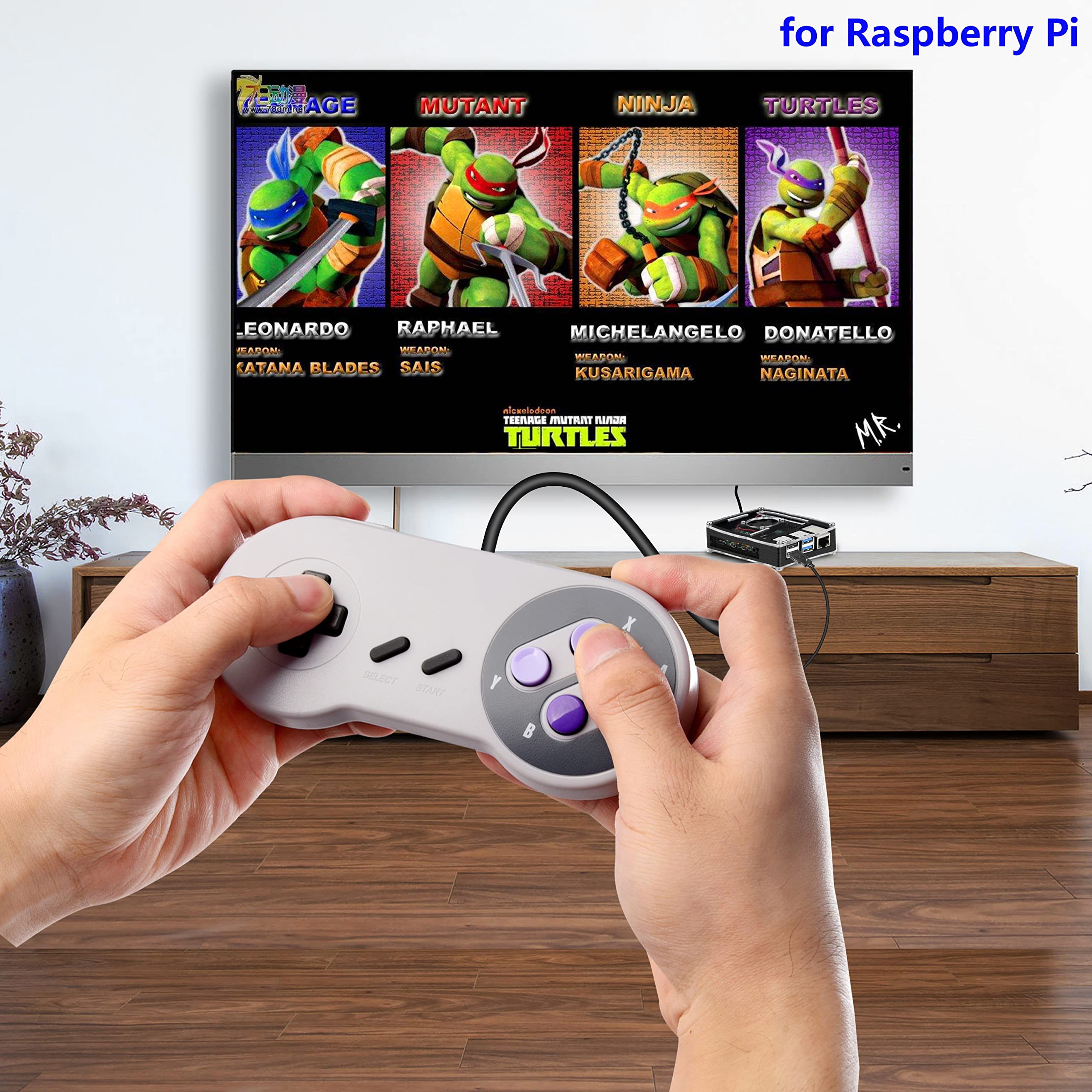 Snapklik.com : 2 Pack PC USB SNES Retro Super Controller Gamepad ...