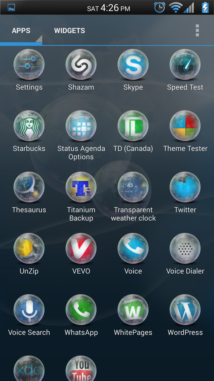 Bubbles Apex/Nova/ADW/Go/Holo Launcher Theme - App on Amazon Appstore