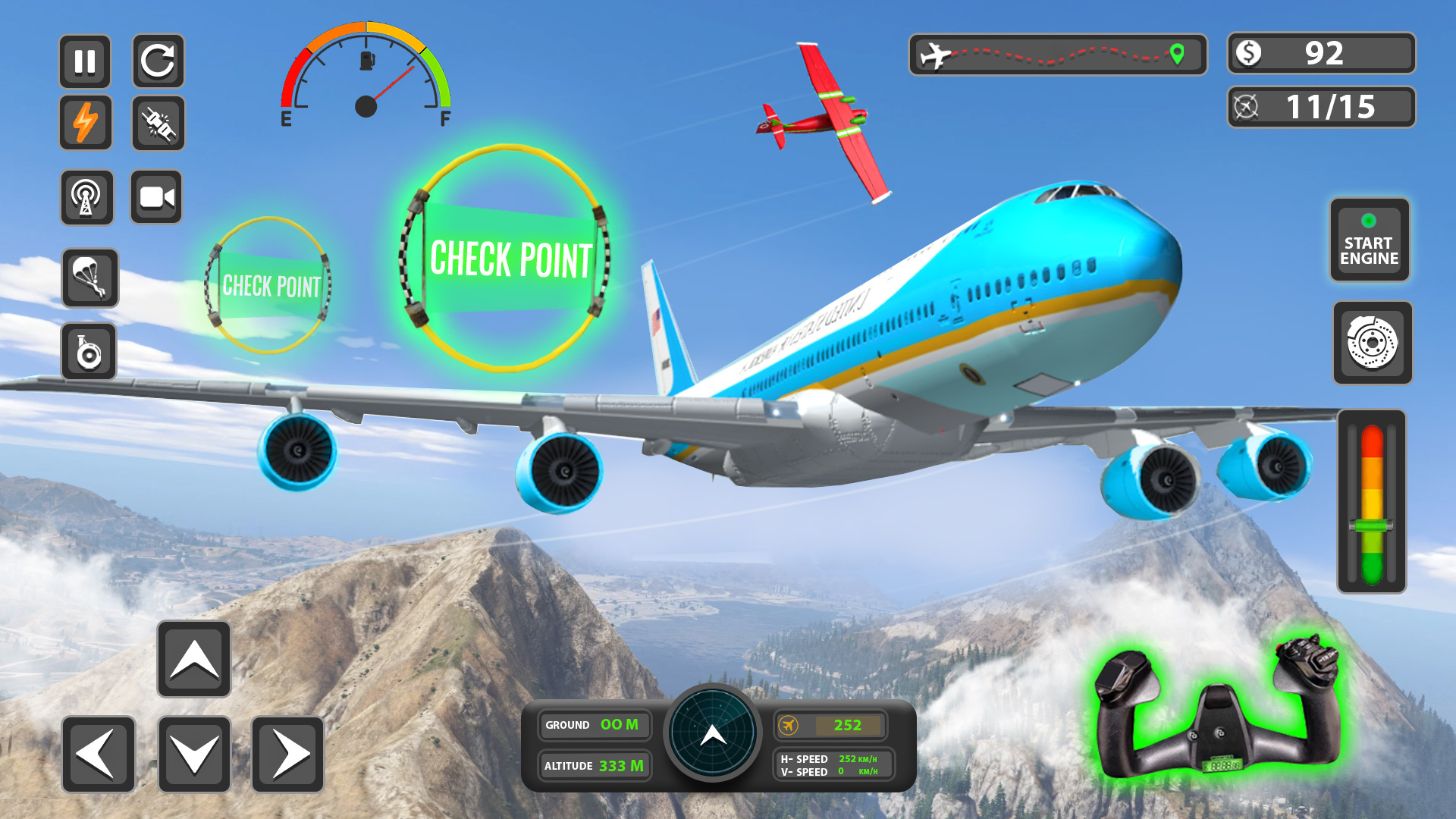 Airplane Flight Simulator Sky Racing Cargo Transport Aeroplane Flying ...