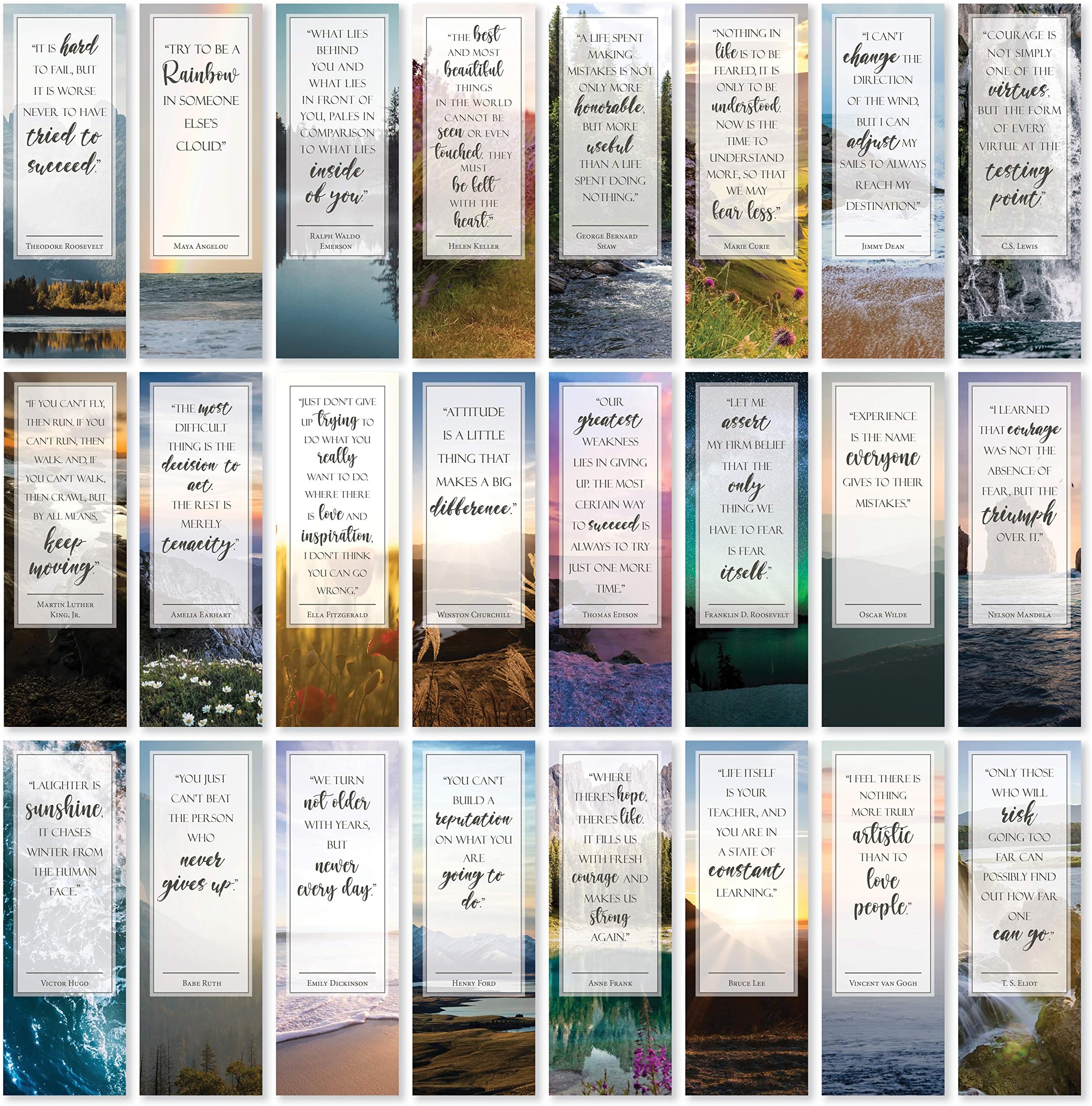 Amazon.com: 20 Pieces Inspirational Quote Bookmark with Tassel ...