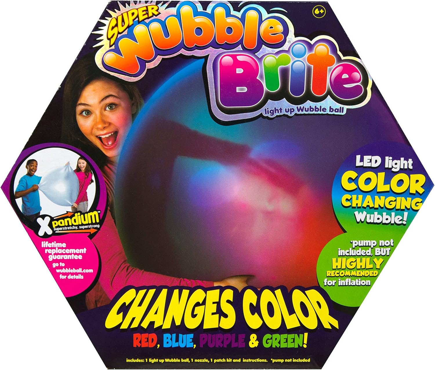 Amazon.com: Super Wubble Brite - Light Up Wubble Ball : Toys & Games
