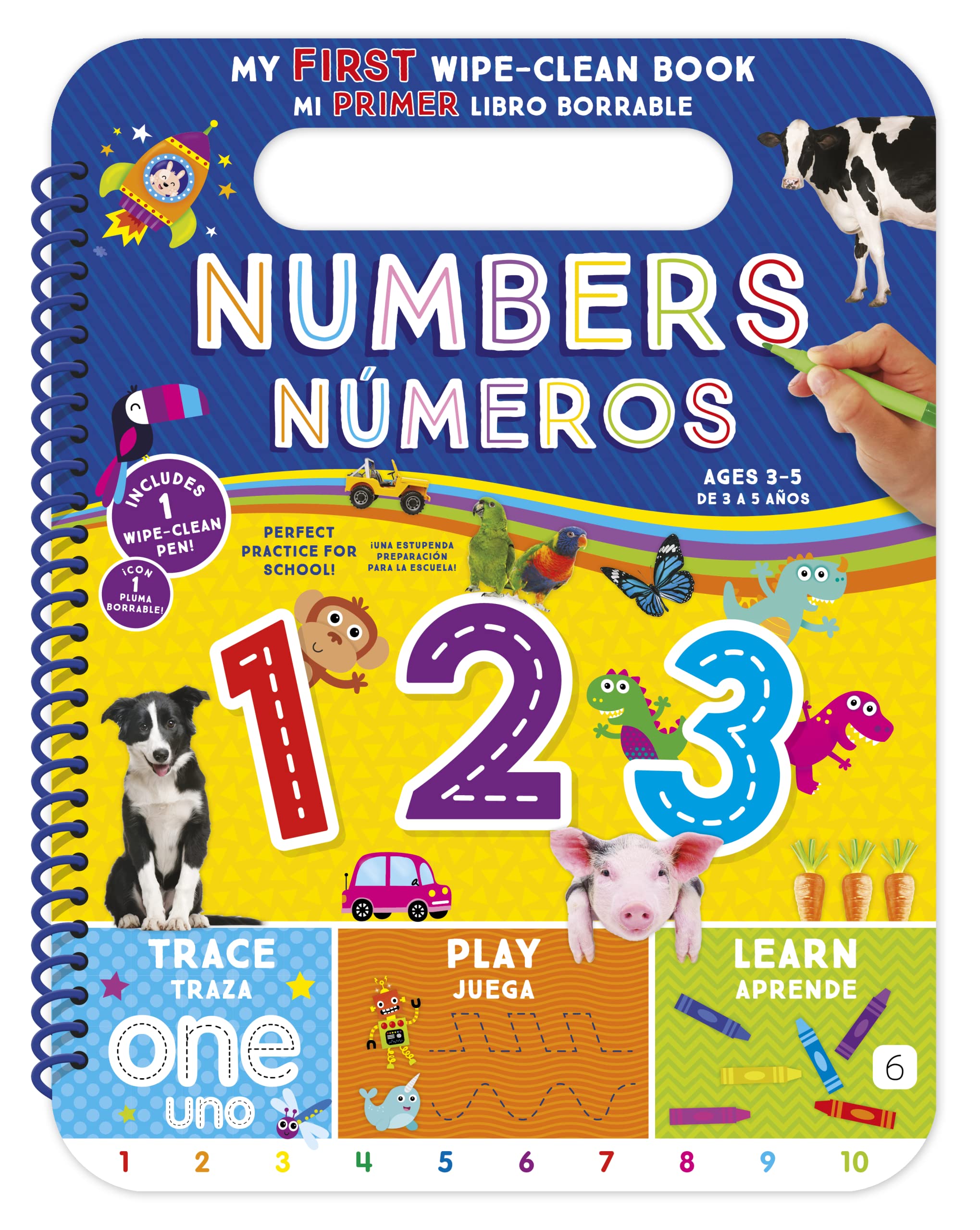 Amazon.com: My First Wipe-clean Book: Numbers (Bilingual): 9781638541943: Publishing, Kidsbooks ...