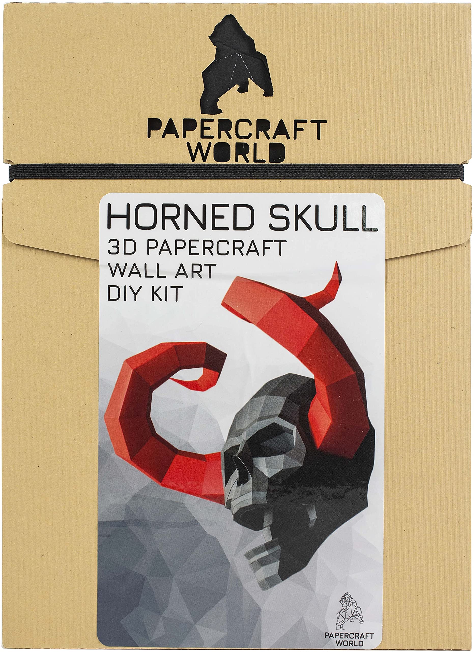 Papercraft World 3d Papercraft Wallrt Skl Paper Horned Skull ...