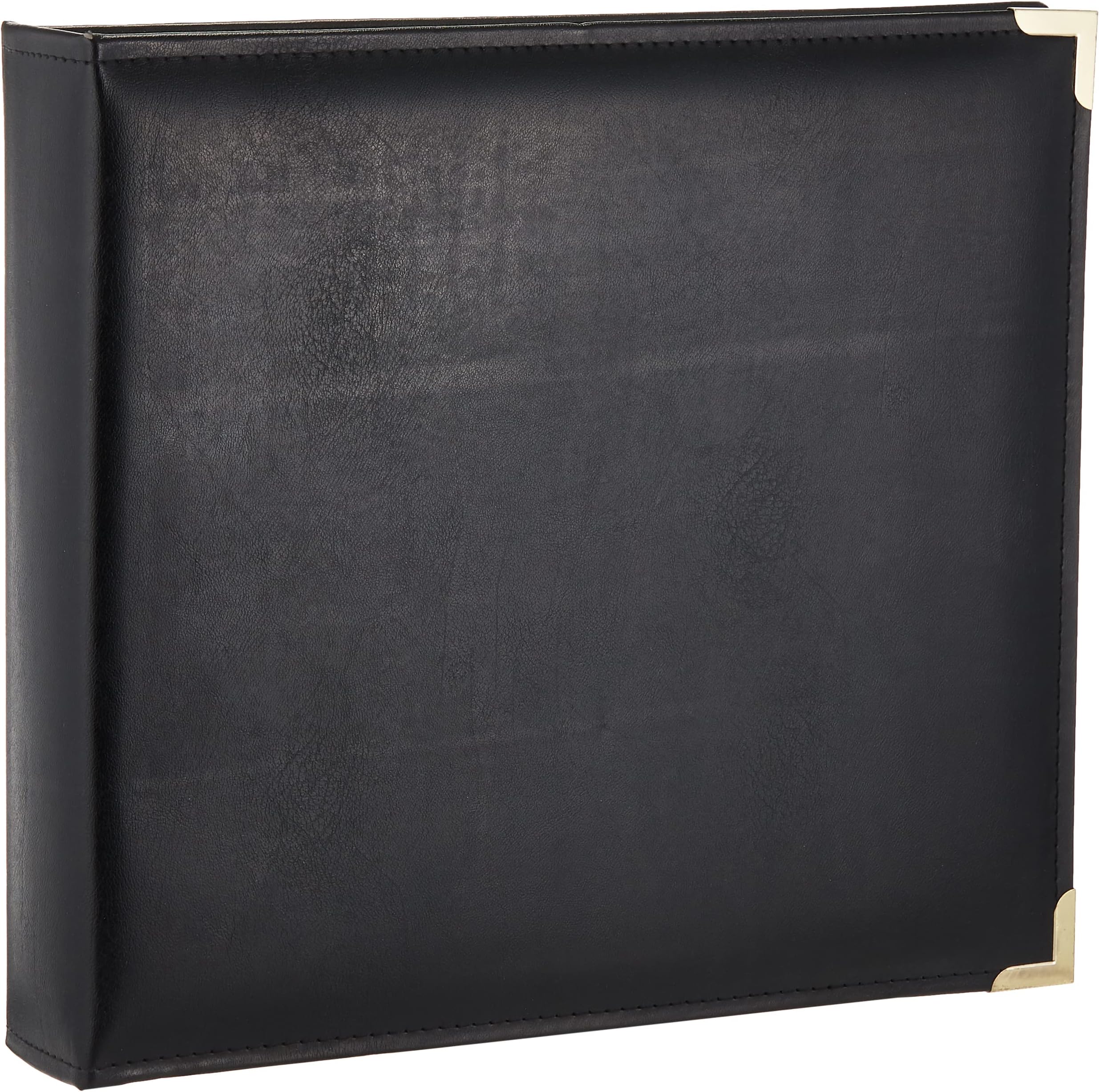 Amazon.com: 12x12 Photo Album 3 Ring Binder, Leather Cover Scrapbook ...