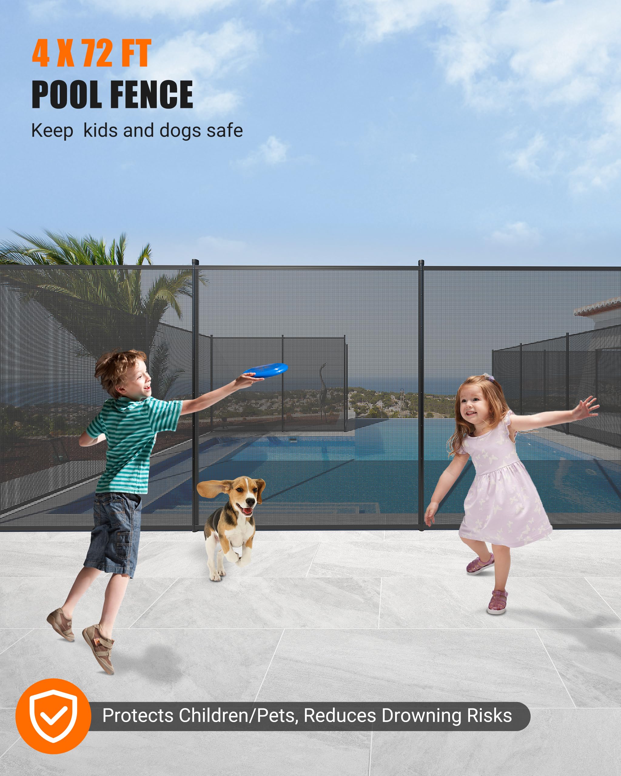 Snapklik.com : Hipicute 4 X 72 FT Swimming Pool Fences For Inground ...