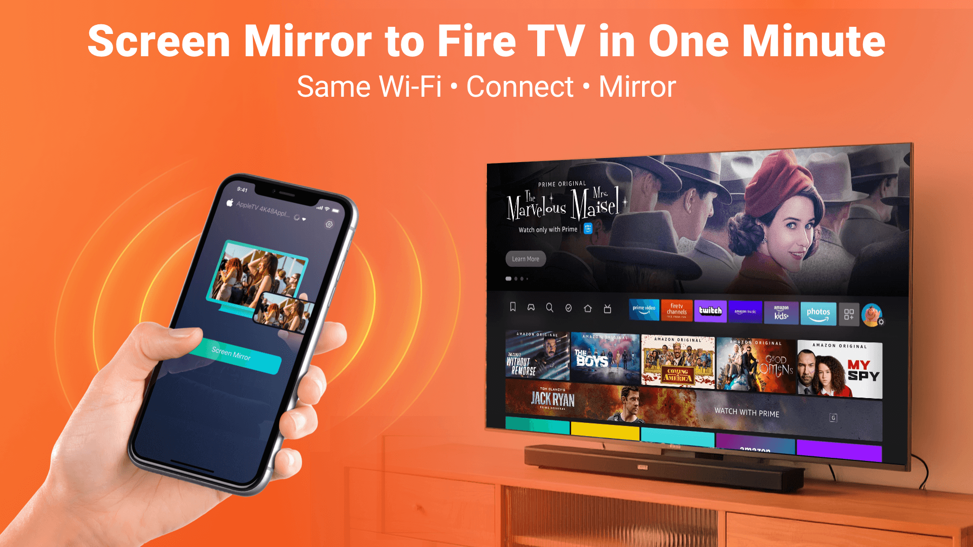 PigeonCast | Screen Mirroring Receiver for Fire TV Device | Supports ...