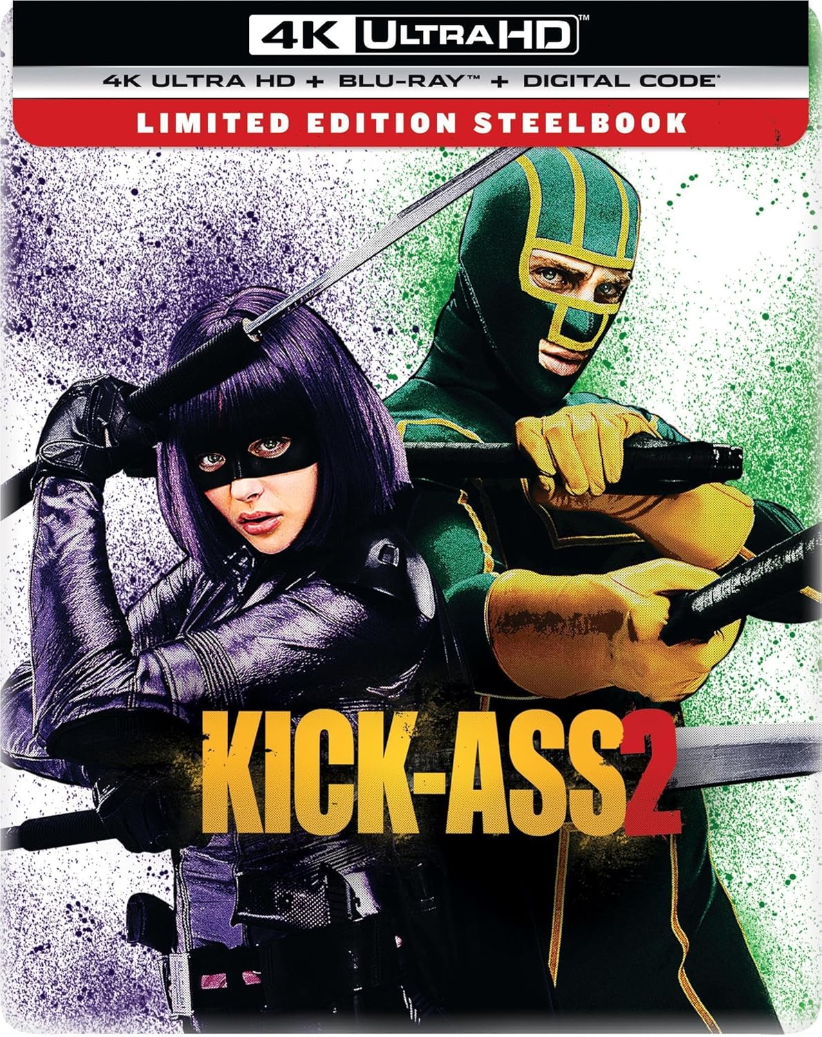 Amazon.com: Kick-Ass 2 (Limited Edition 4K Ultra HD Steelbook + Blu-ray ...
