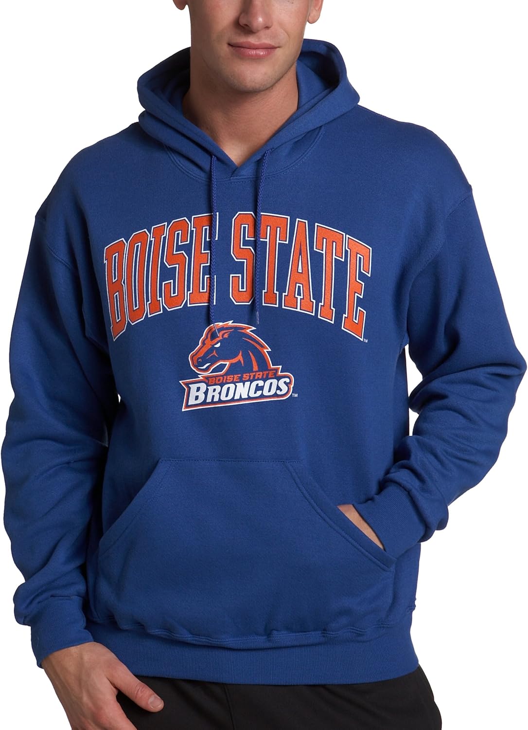 Amazon.com: NCAA Boise State Broncos Hoodie With Arch and Mascot ...
