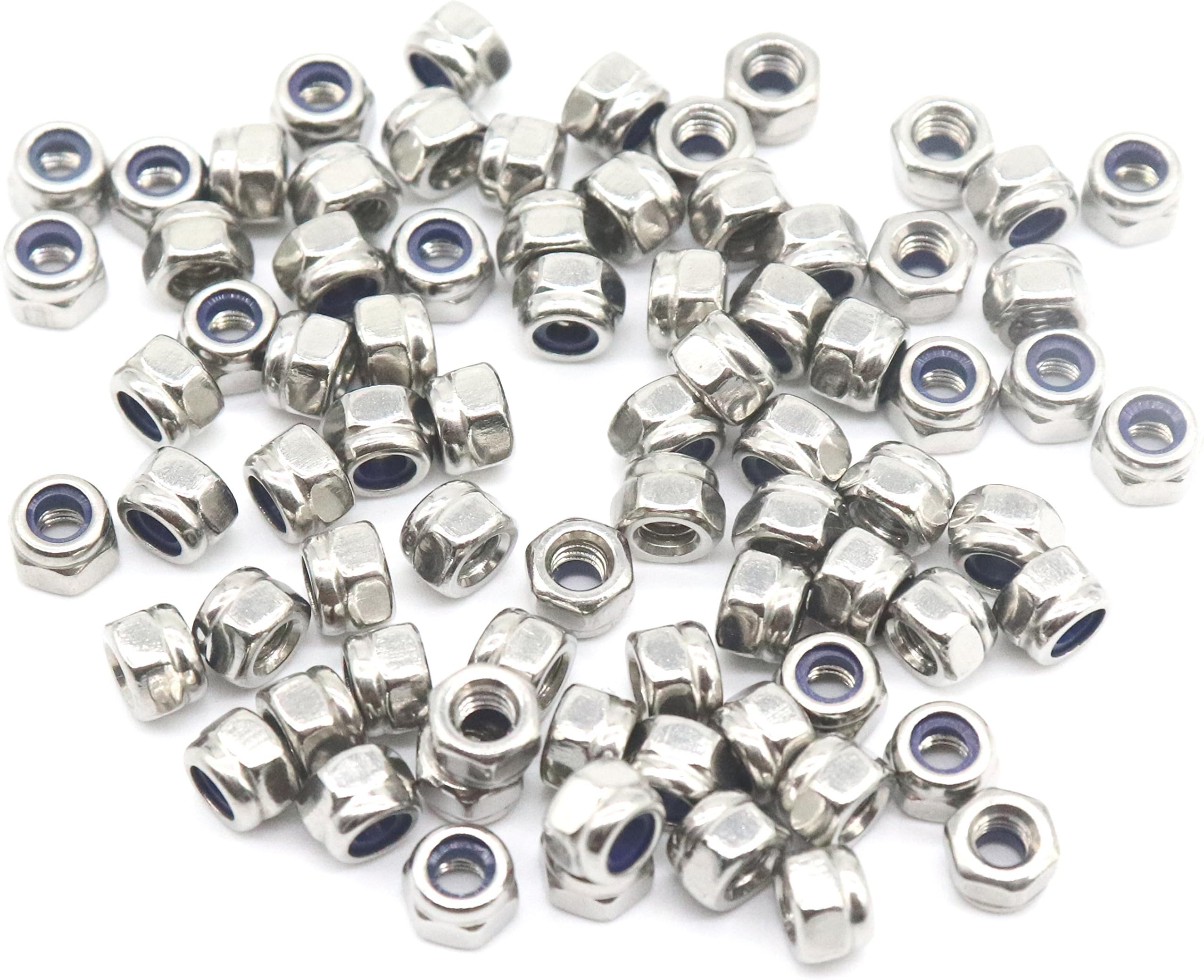 Amazon.com: binifiMux 100pcs M2 x 0.4mm 304 Stainless Steel Nylock Self ...