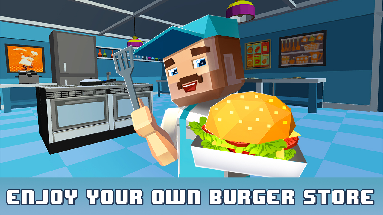 Street Fast Food Restaurant Mania: Your Own Tasty Burger Making Café ...