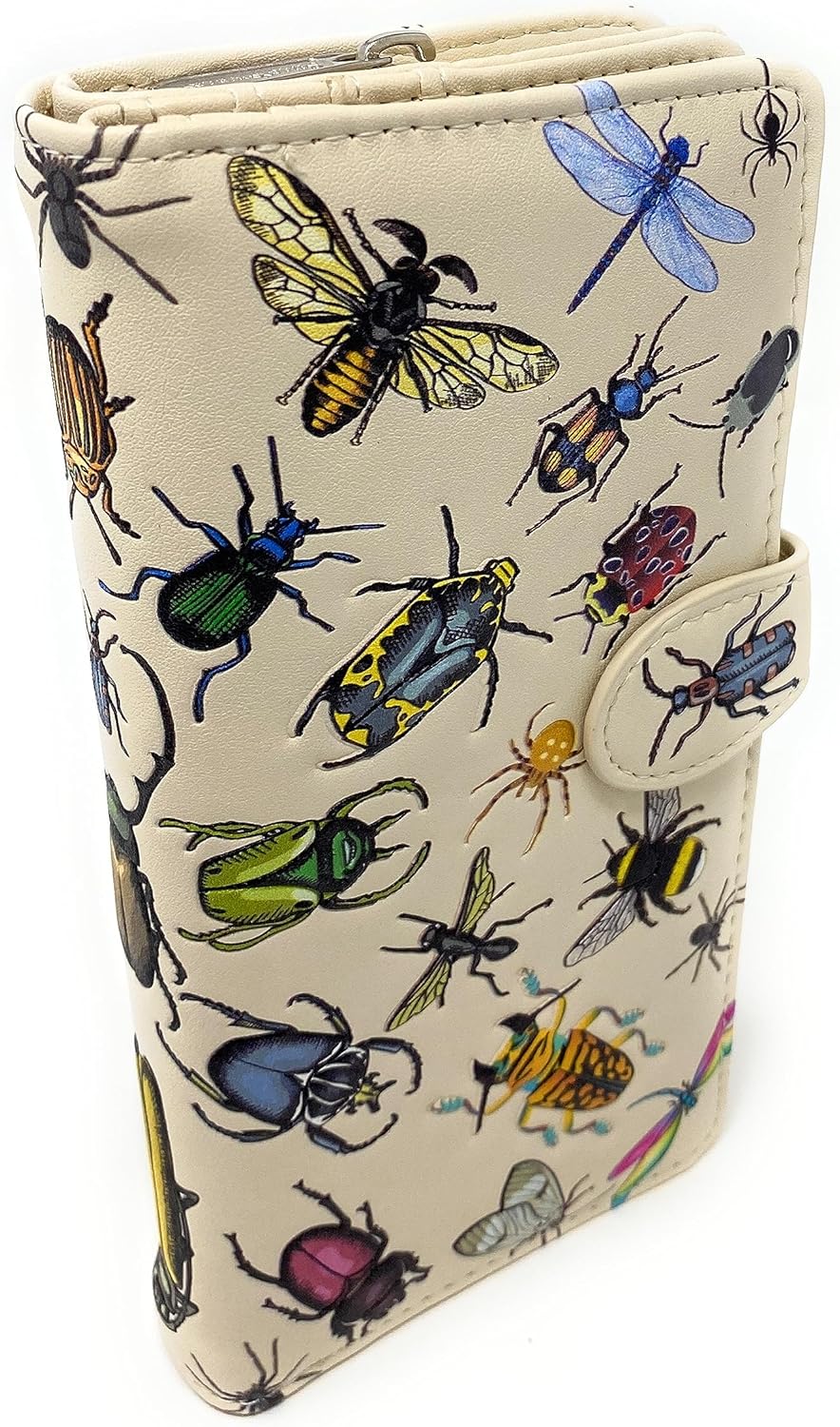 Shag Wear Insect Mania Large Wallet for Women Faux Leather 7" Beige ...