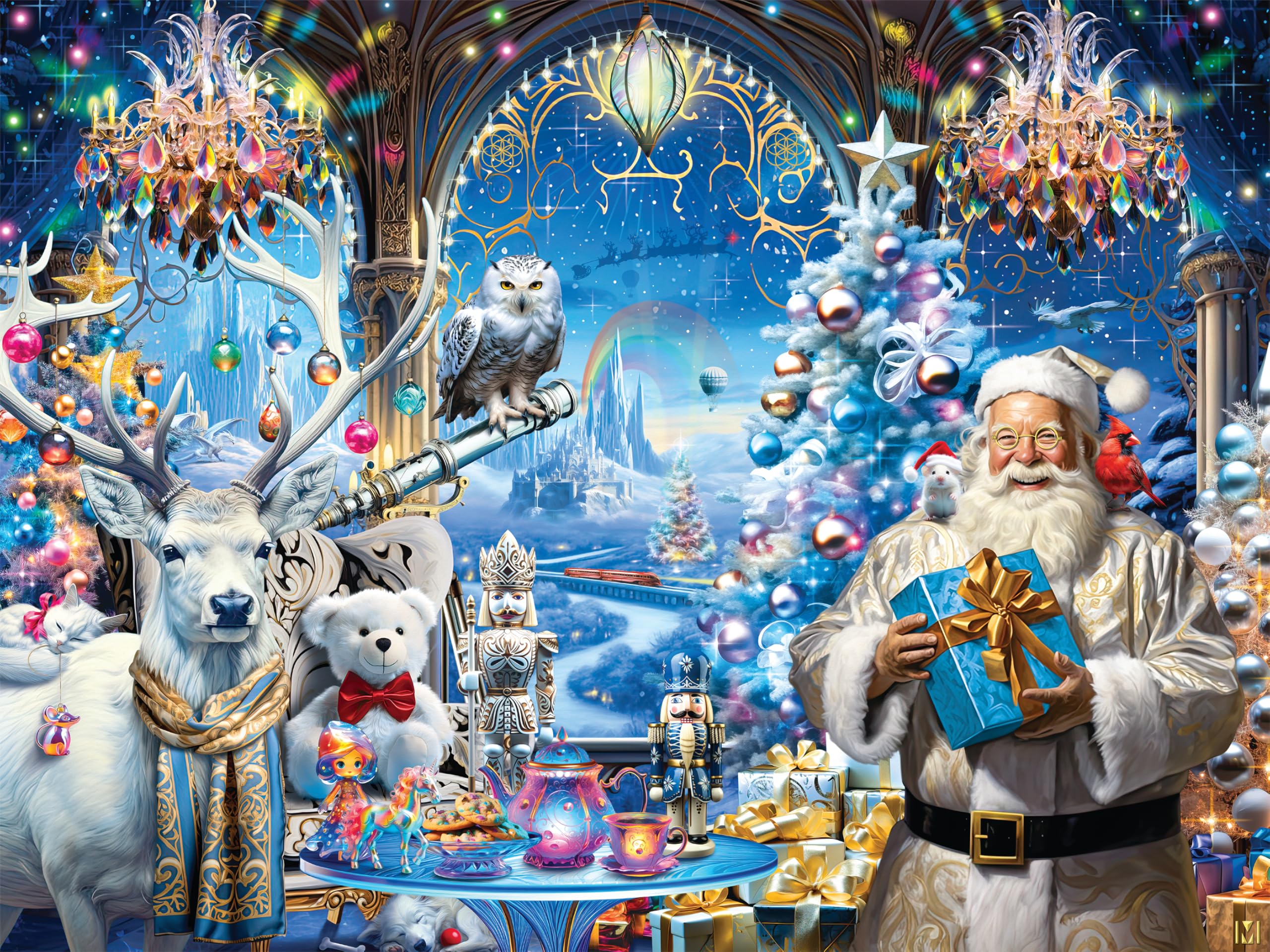 Amazon.com: Ceaco - Glitter - Magical Christmas Time - 750 Piece Jigsaw ...