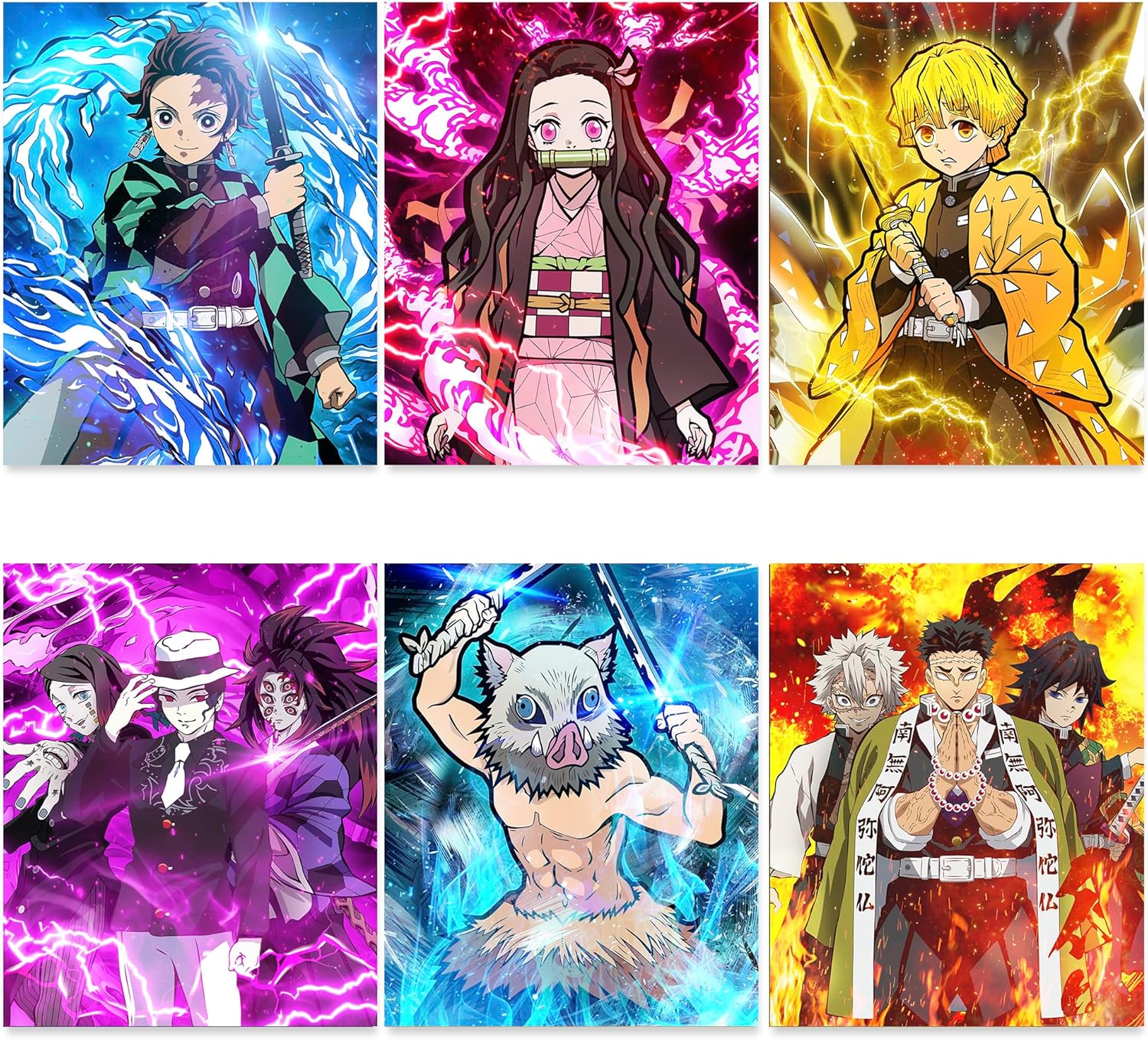 JUMANT Anime Poster Set - UNFRAMED 8x10 - Anime Posters for Room ...