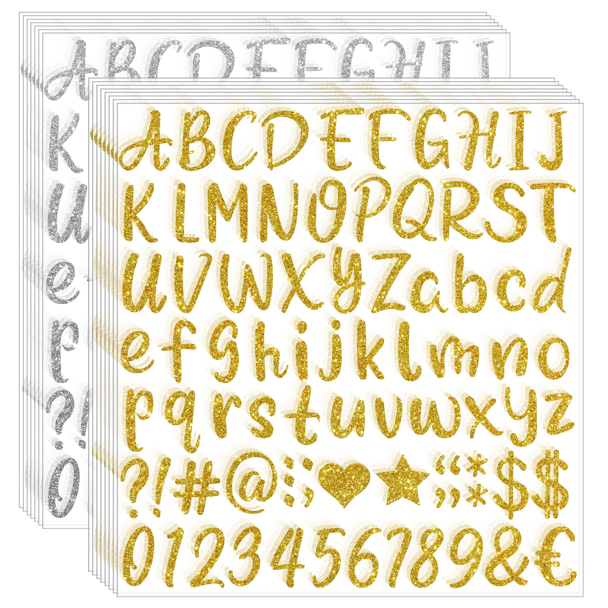 Snapklik.com : 1215Pcs Letter Stickers 15 Sheets Alphabet Stickers ...