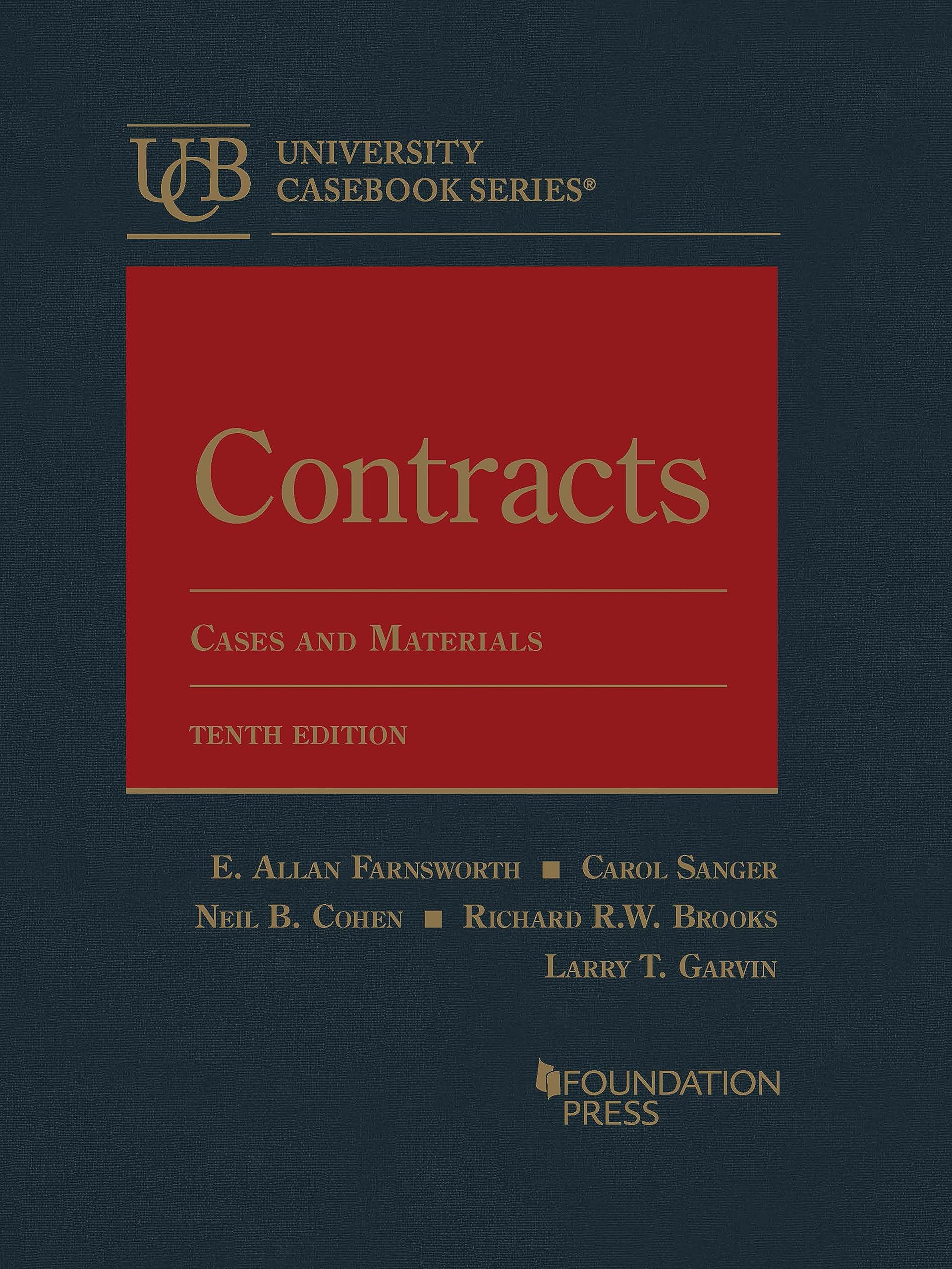 Amazon.com: Contracts, Cases and Materials (University Casebook Series ...