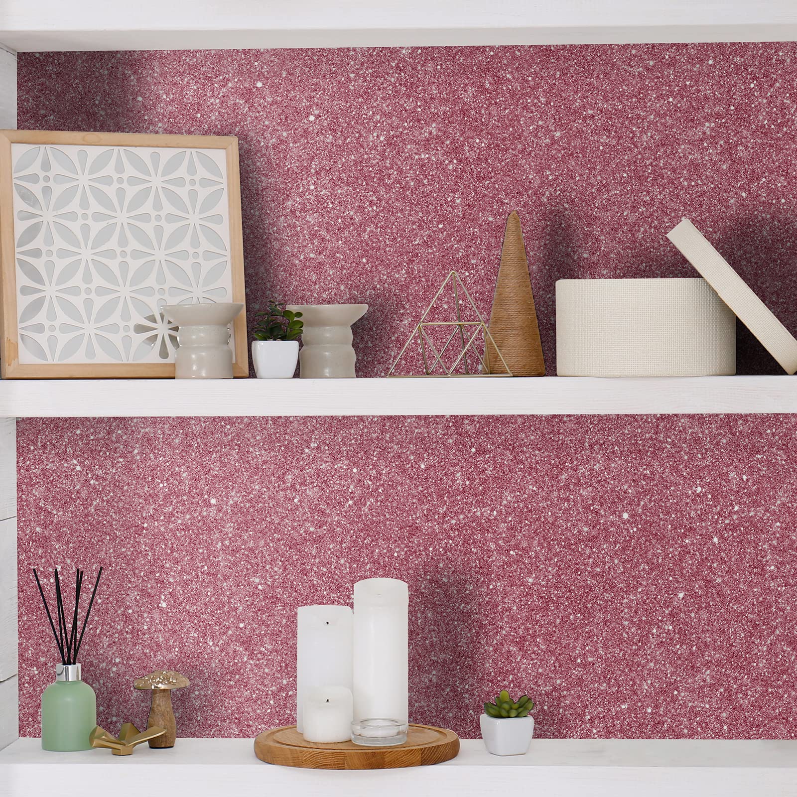 Light Pink Glitter Walls