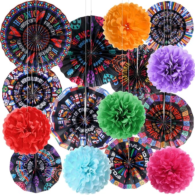 Amazon.com: Outus 21 Pcs Hispanic Heritage Month Decorations Spanish ...