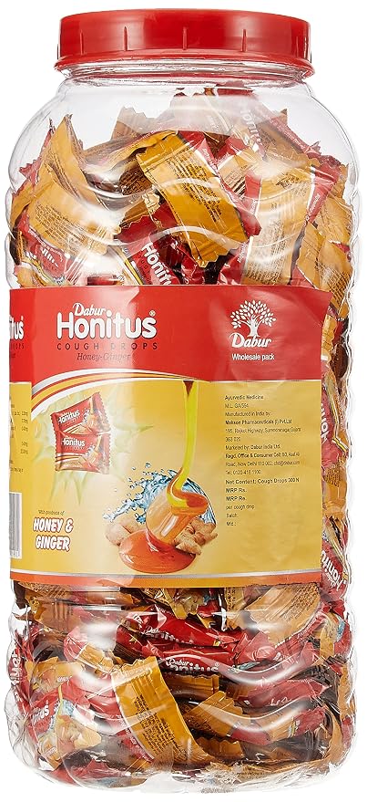 Dabur Honitus Lozenges Jar - 300 Count (Honey Ginger) : Amazon.in ...