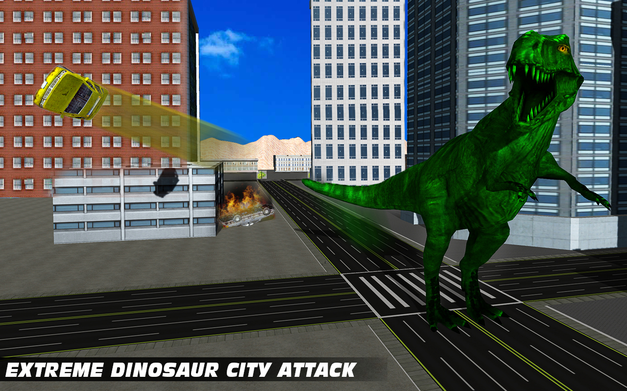 Real Angry Dinosaur City Rampage Simulator - City Destruction & Dino ...