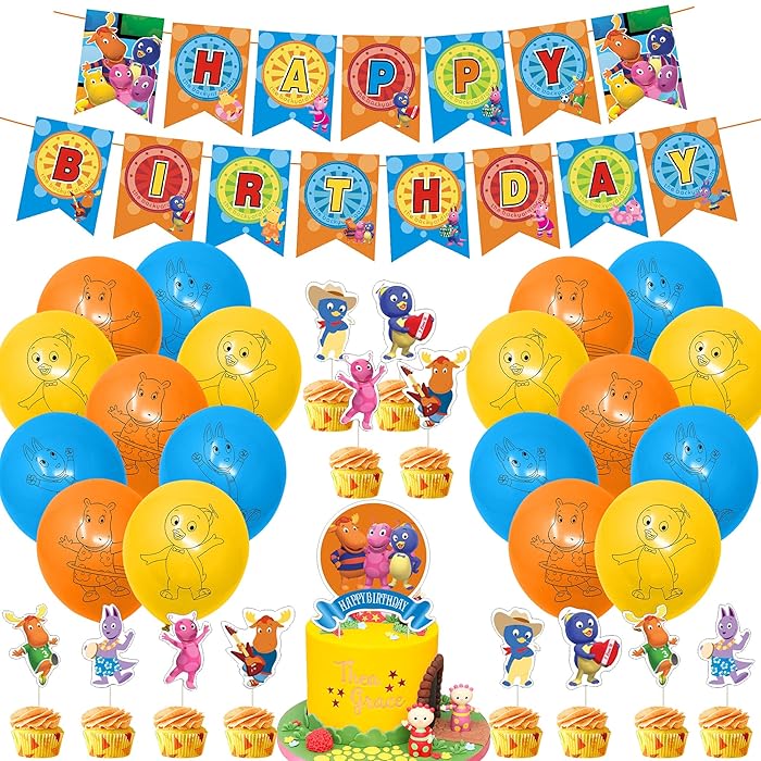 Buy Backyardigans Party Decorations Set, Backyardigans Theme Birthday ...