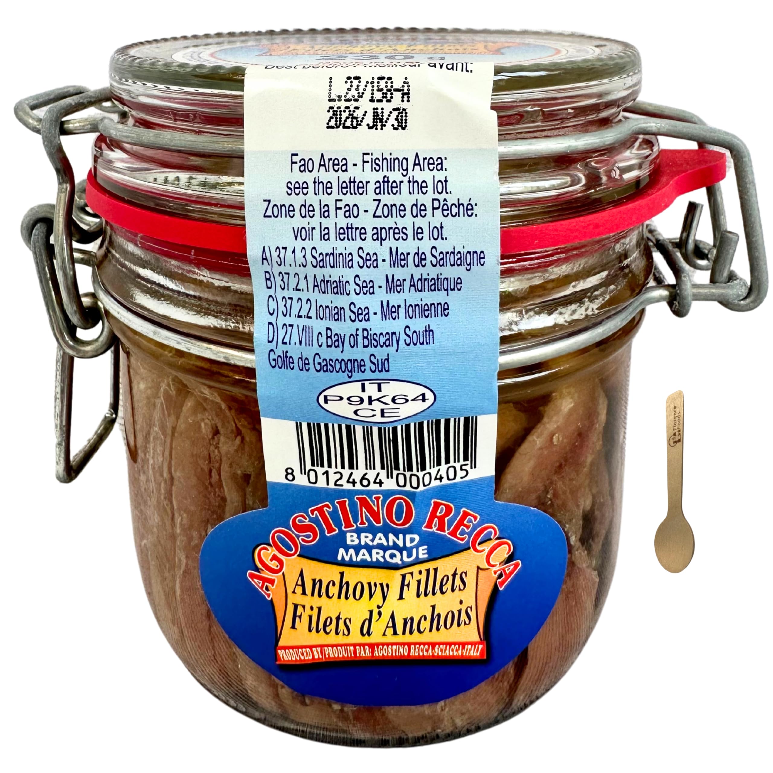 Buy Agostino Recca Anchovies Fillets in Oil from Italy 8.11 oz. (230g ...