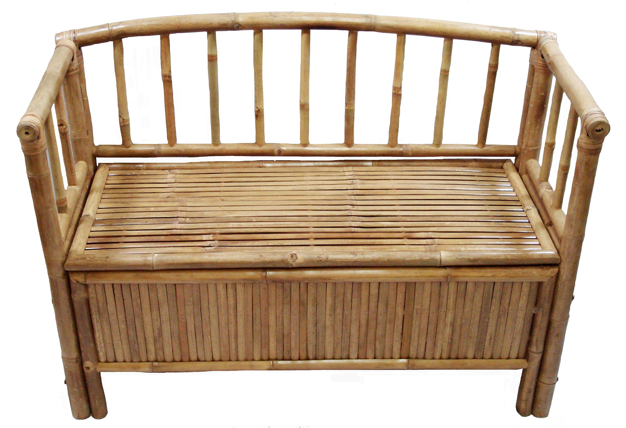 Amazon.com: Bamboo 54 Bamboo Storage Bench : Home & Kitchen