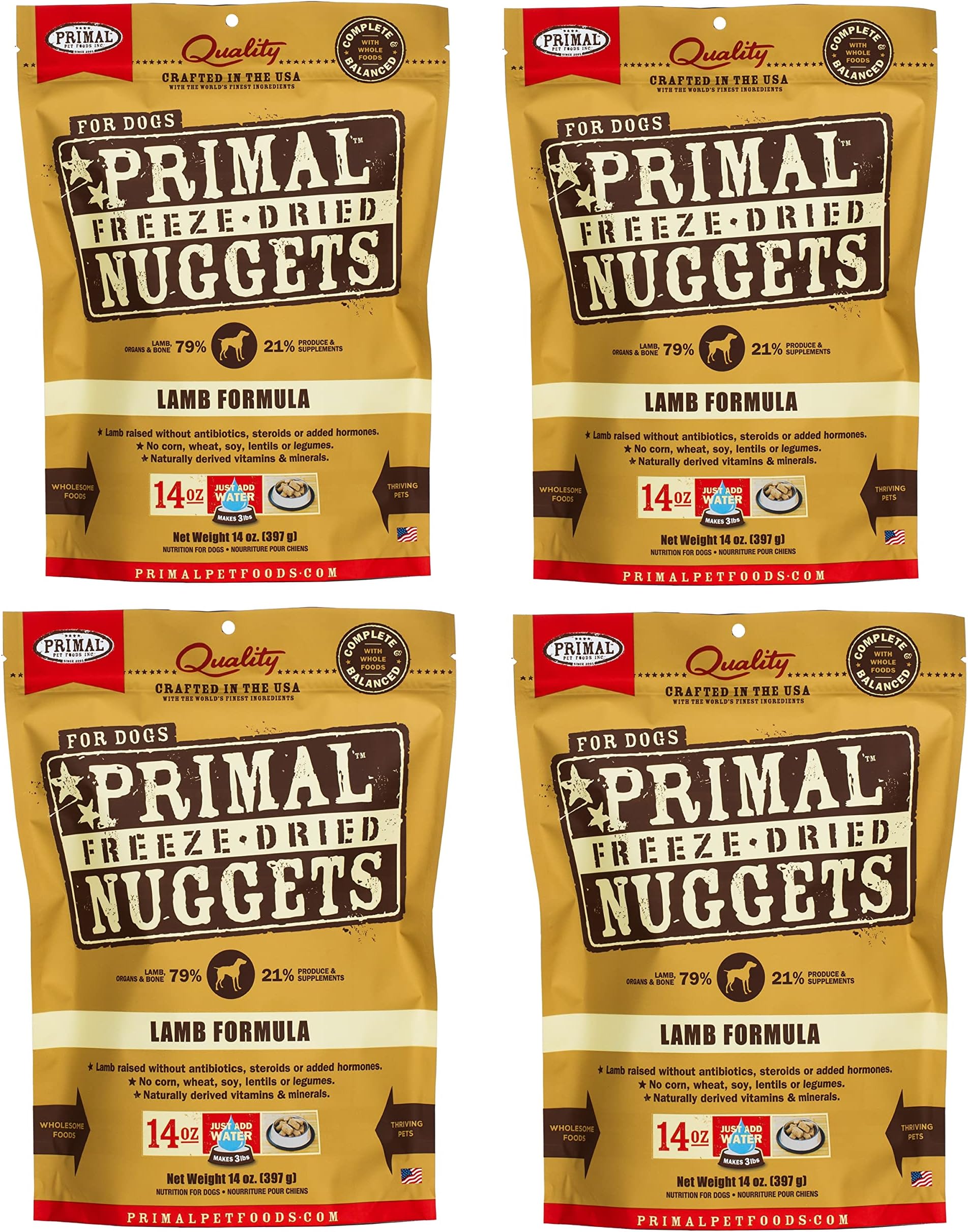 Amazon.com: Primal Freeze Dried Dog Food Chicken Nuggets, Complete Meal ...