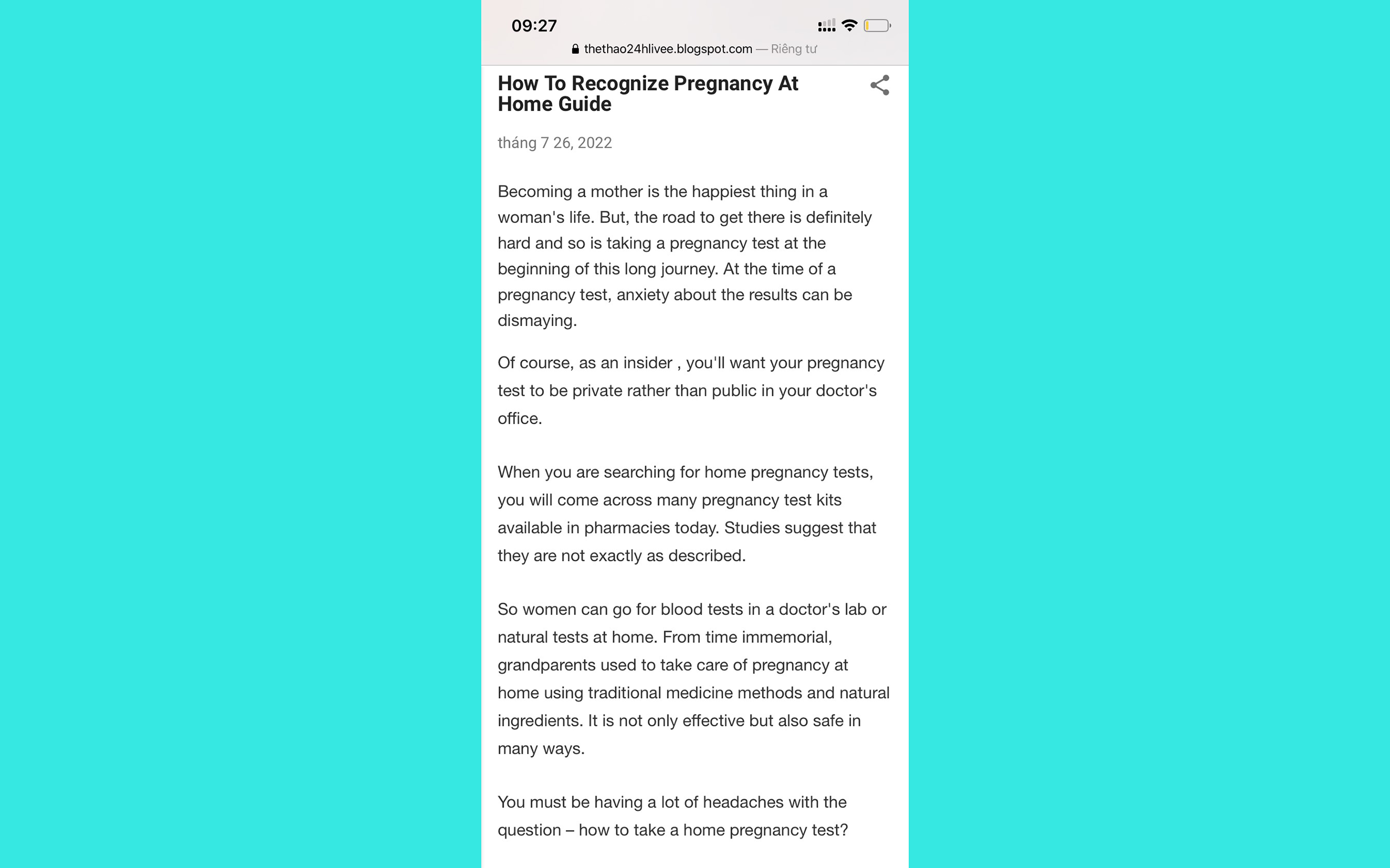 HOW TO RECOGNIZE PREGNANCY AT HOME GUIDE - App on Amazon Appstore