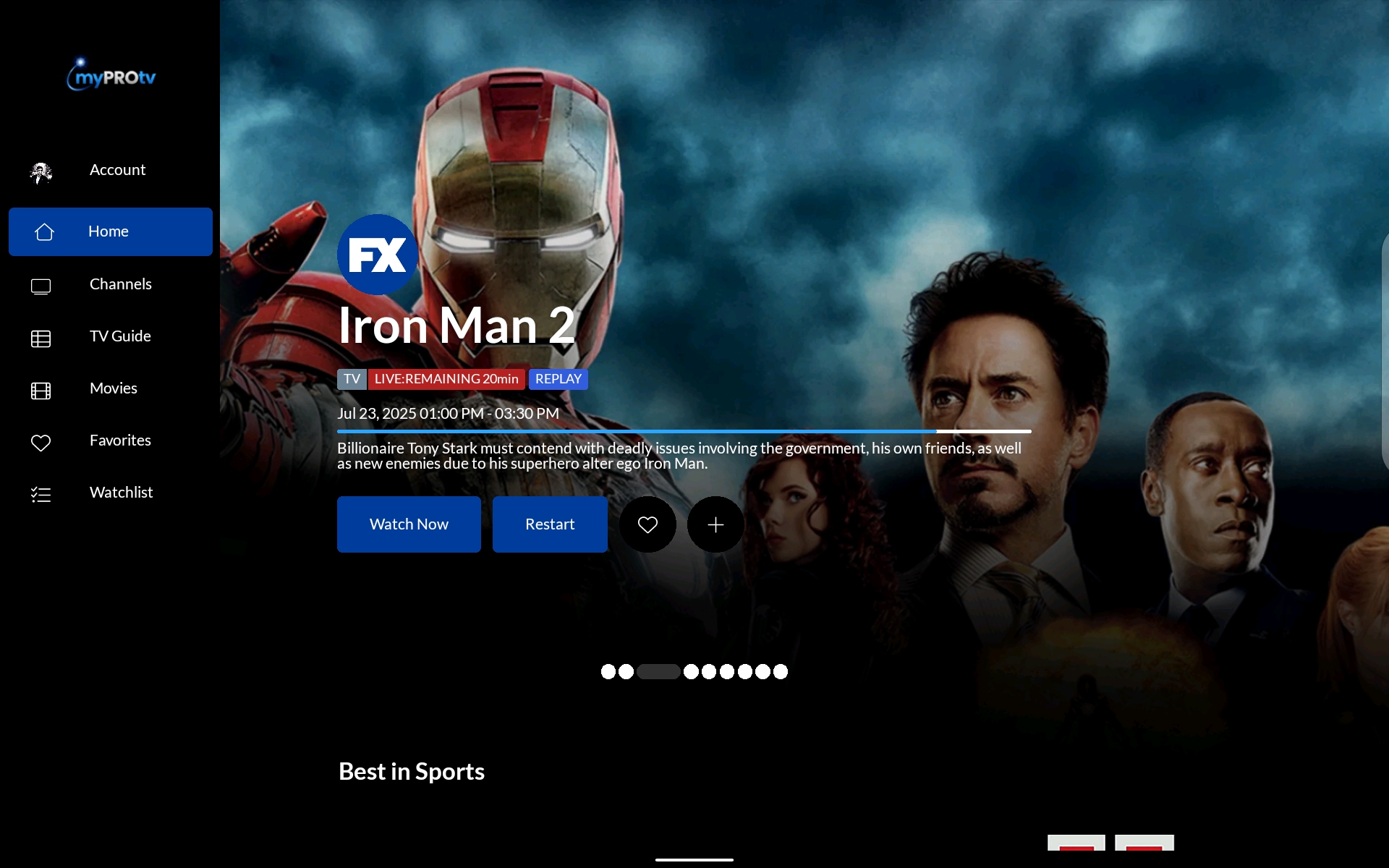 MyPROtv - App on Amazon Appstore