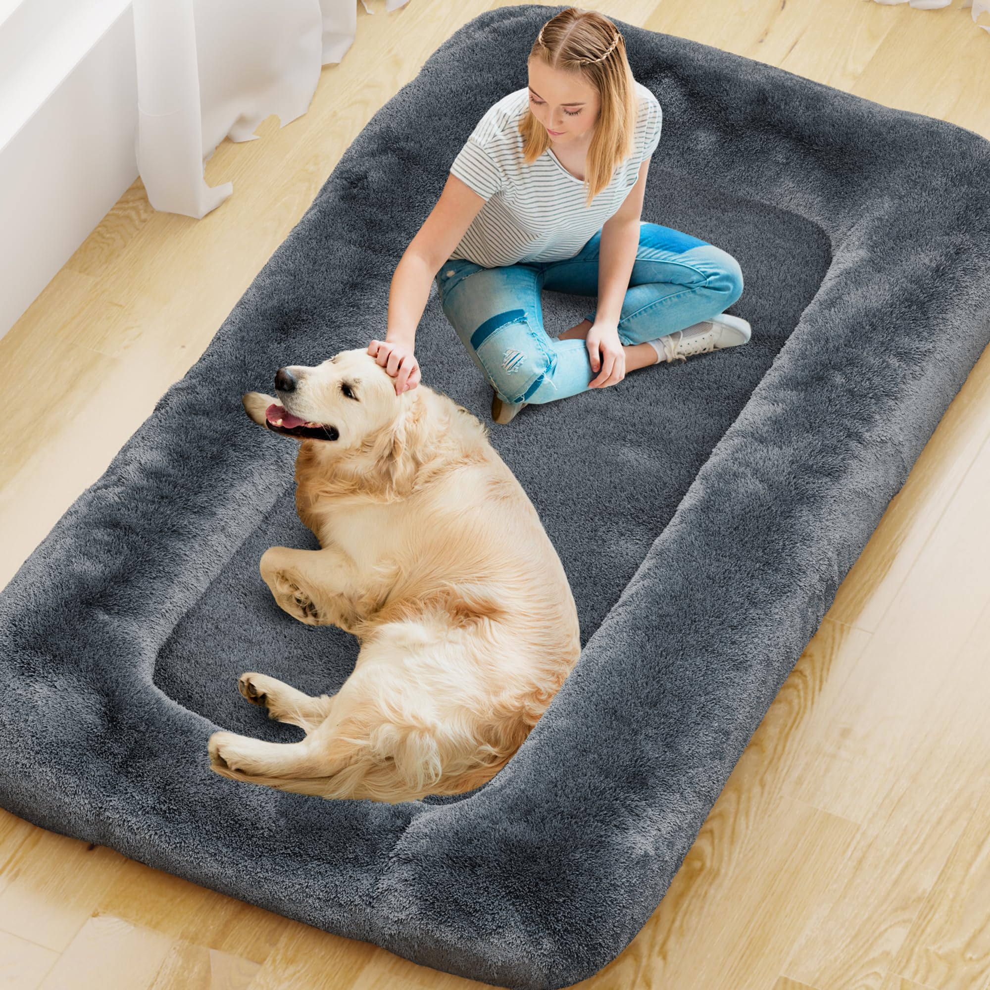 Snapklik.com : YEFU Human Dog Bed For Adult- Extra 79"x45"x12" Large ...