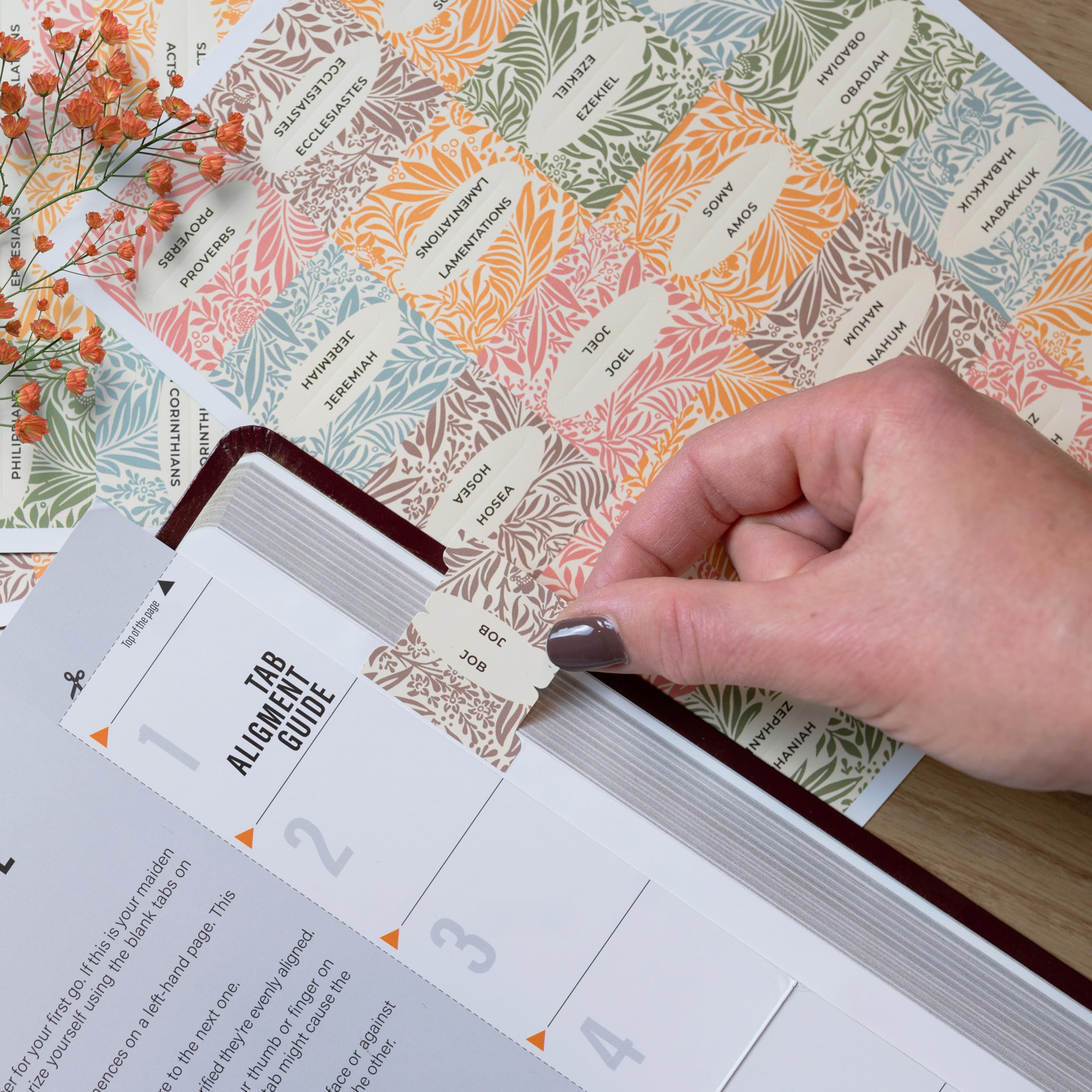 Snapklik.com : 100 Bible Book Tabs, Soft-Touch, Laminated Bible Tabs ...