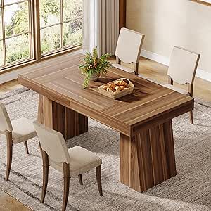 Amazon.com - Tribesigns 55-Inch Dining Room Table for 4-6, Rectangular ...