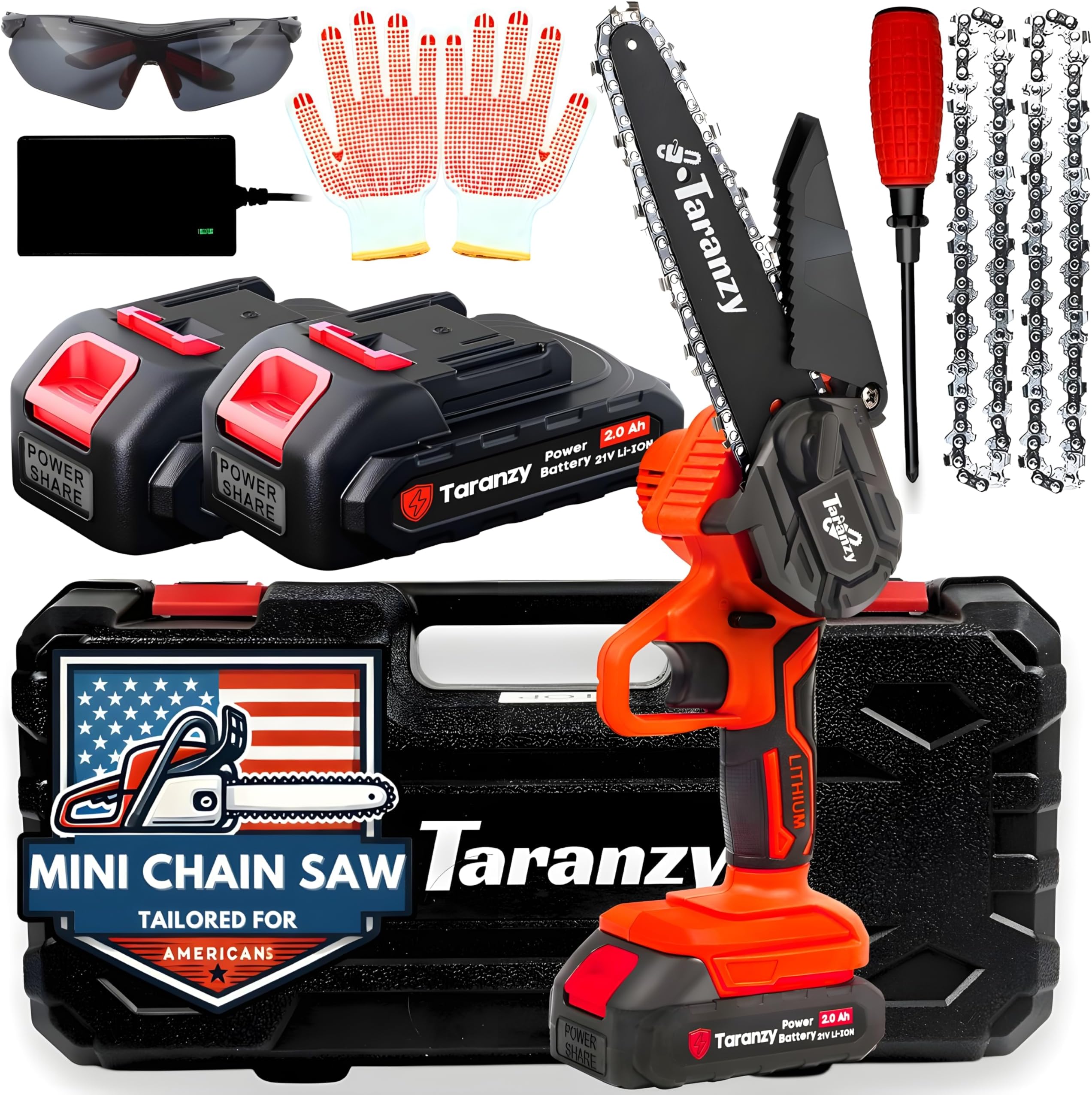 Amazon.com: 6-Inch Mini Electric Chainsaw Cordless - Handheld Portable ...
