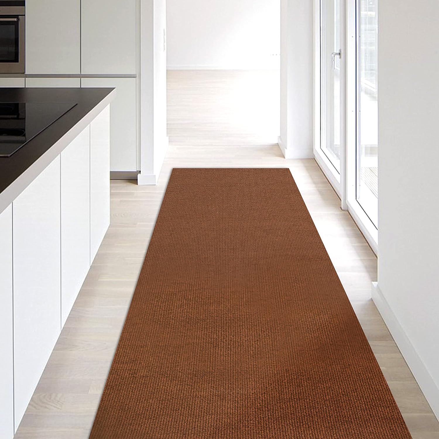 Amazon.co.jp : SHIEN 廊下敷き キッチンマット 玄関マット ペットマット ペットシート マルチロールカーペット 吸着マット 吸着 シート 600*60cm 厚み4mm ...